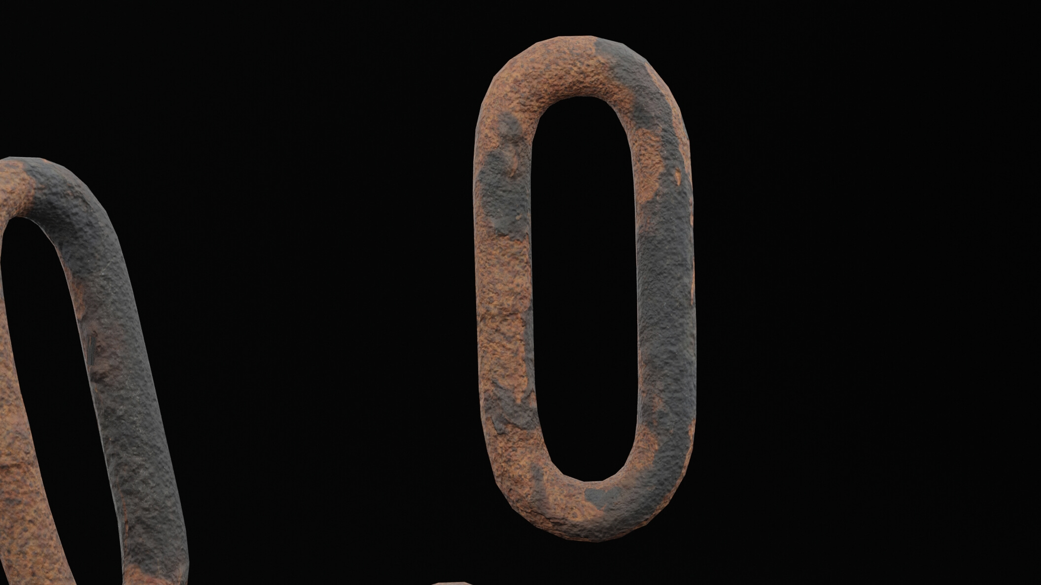 Single Chain Link - 3D Model by Green Lander