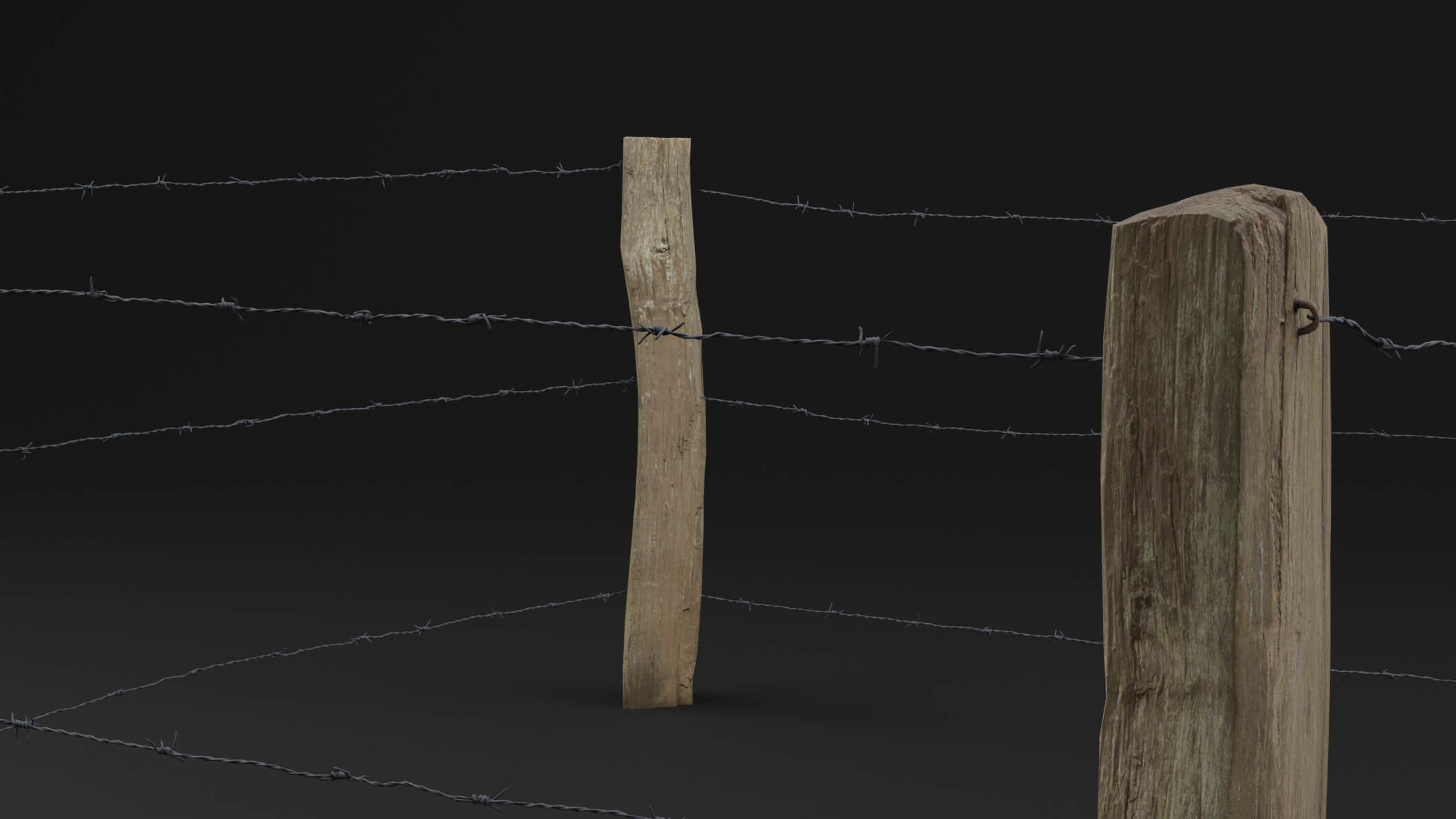 Realistic Fence Post - 3D Model by Green Lander