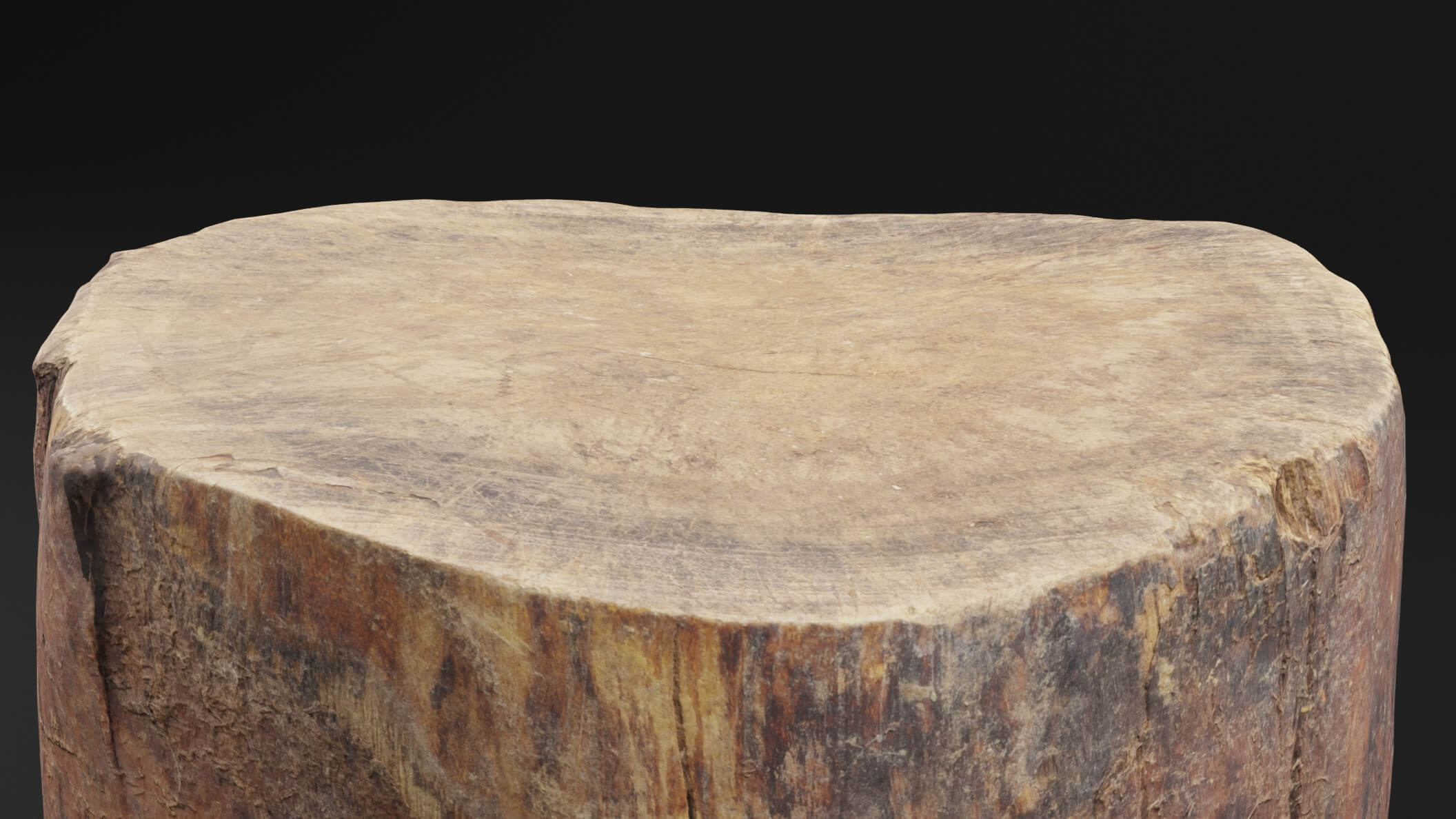 French Wooden Chopping Block - 3D Model by Green Lander