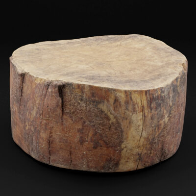 French Wooden Chopping Block - 3D Model by Green Lander