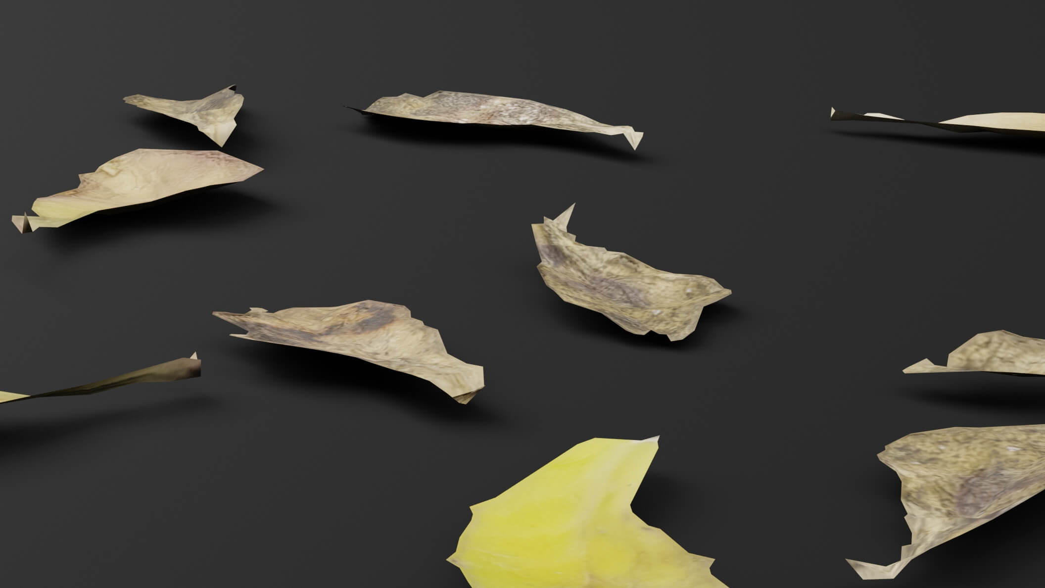 Ground Cover Leaves - 3D Model by Green Lander