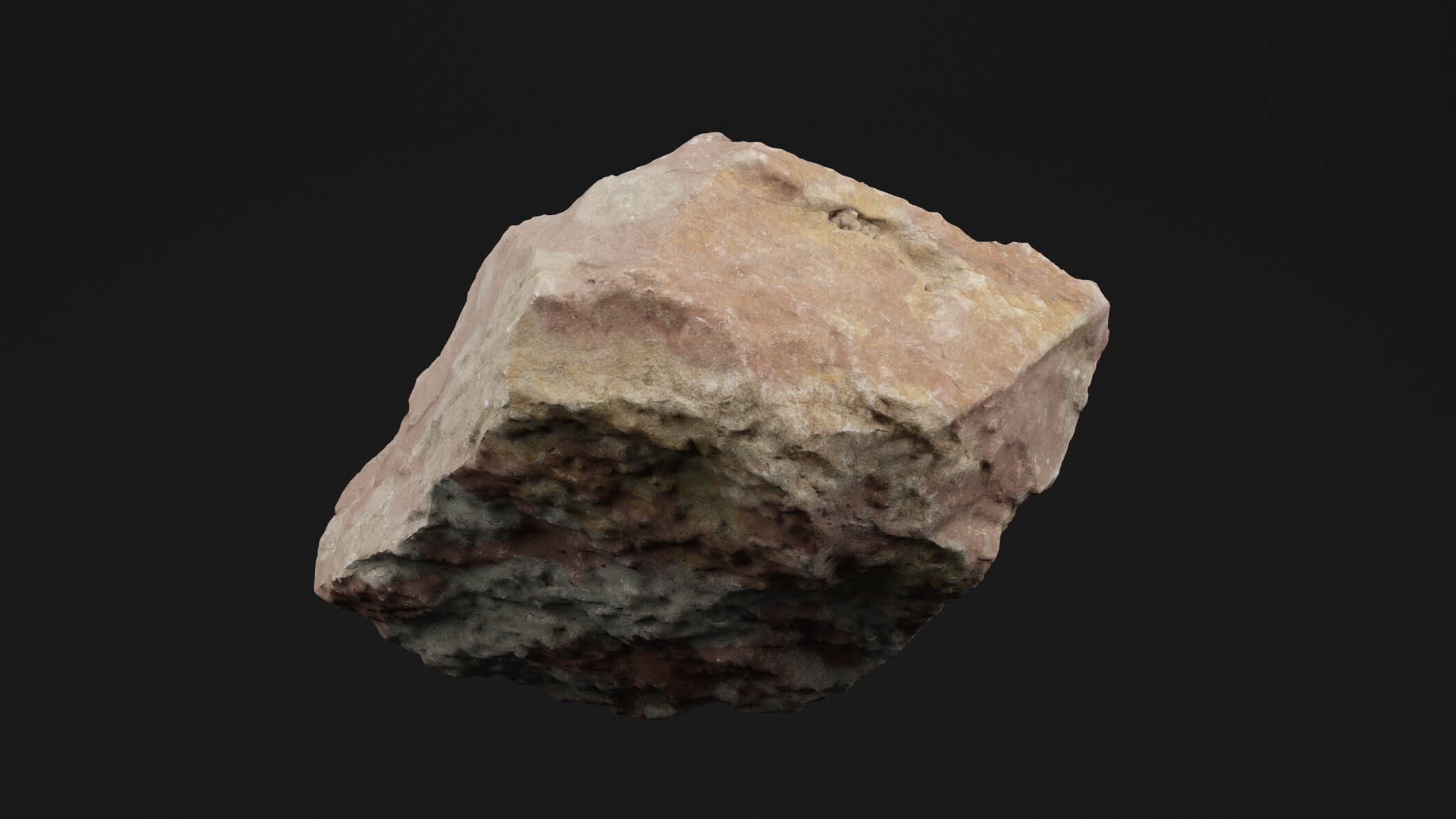 Limestone Rock - 3D Model by Green Lander