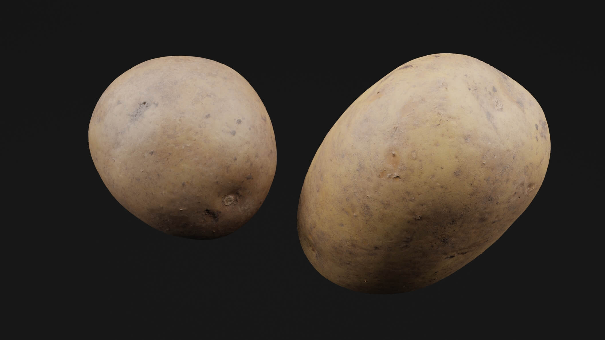 Potato Vegetable - 3D Model by Green Lander