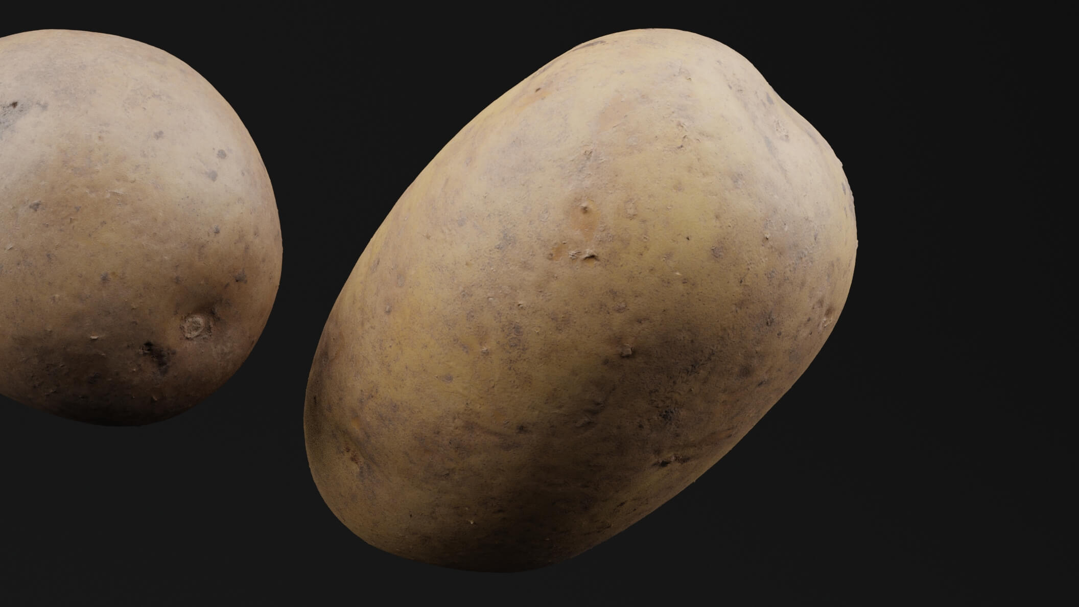 Potato Vegetable - 3D Model by Green Lander