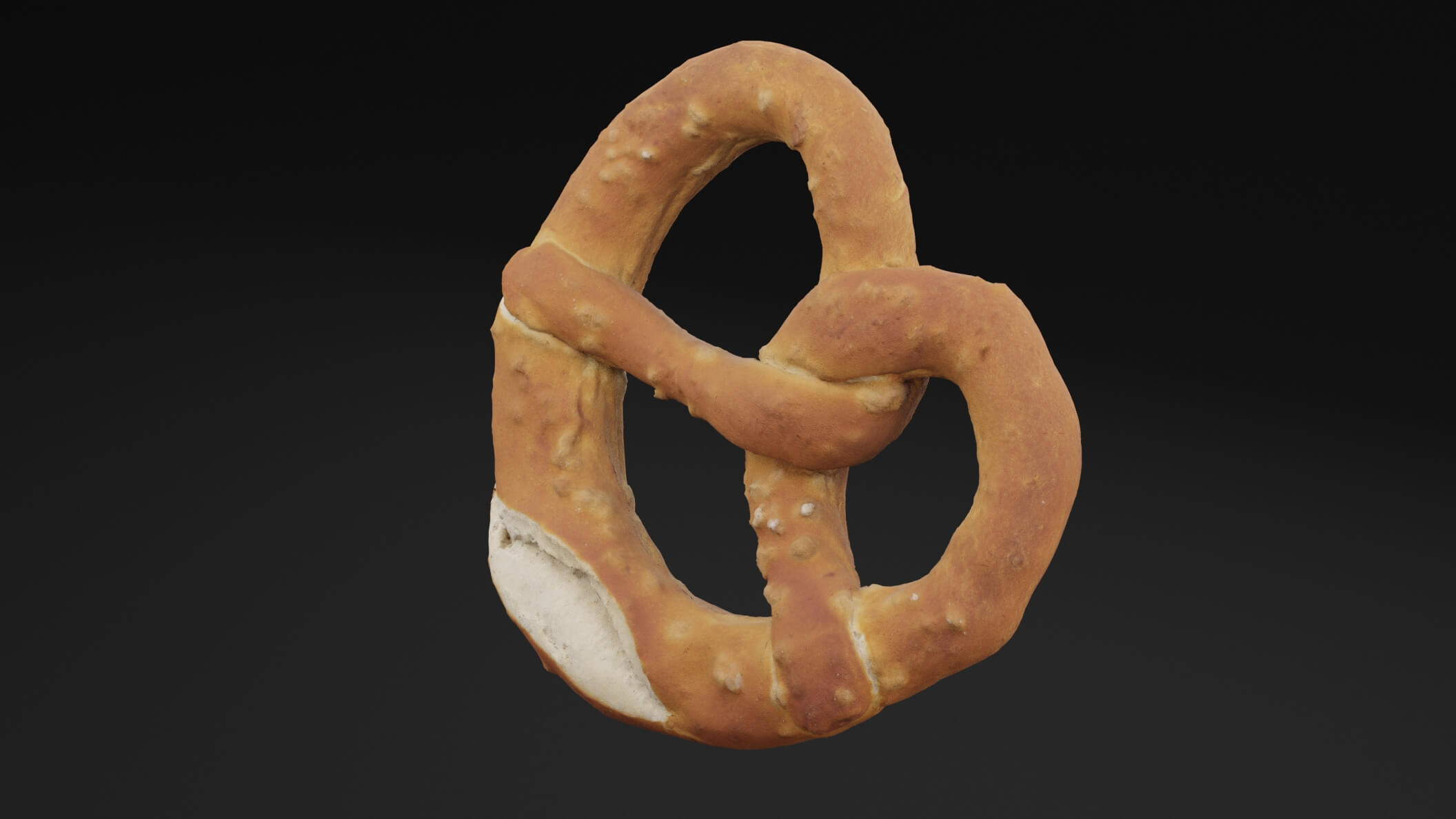Realistic Pretzel - 3D Model by Green Lander