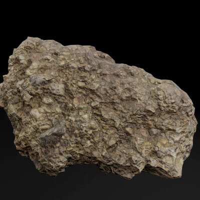 Realistic Rock - 3D Model by Green Lander