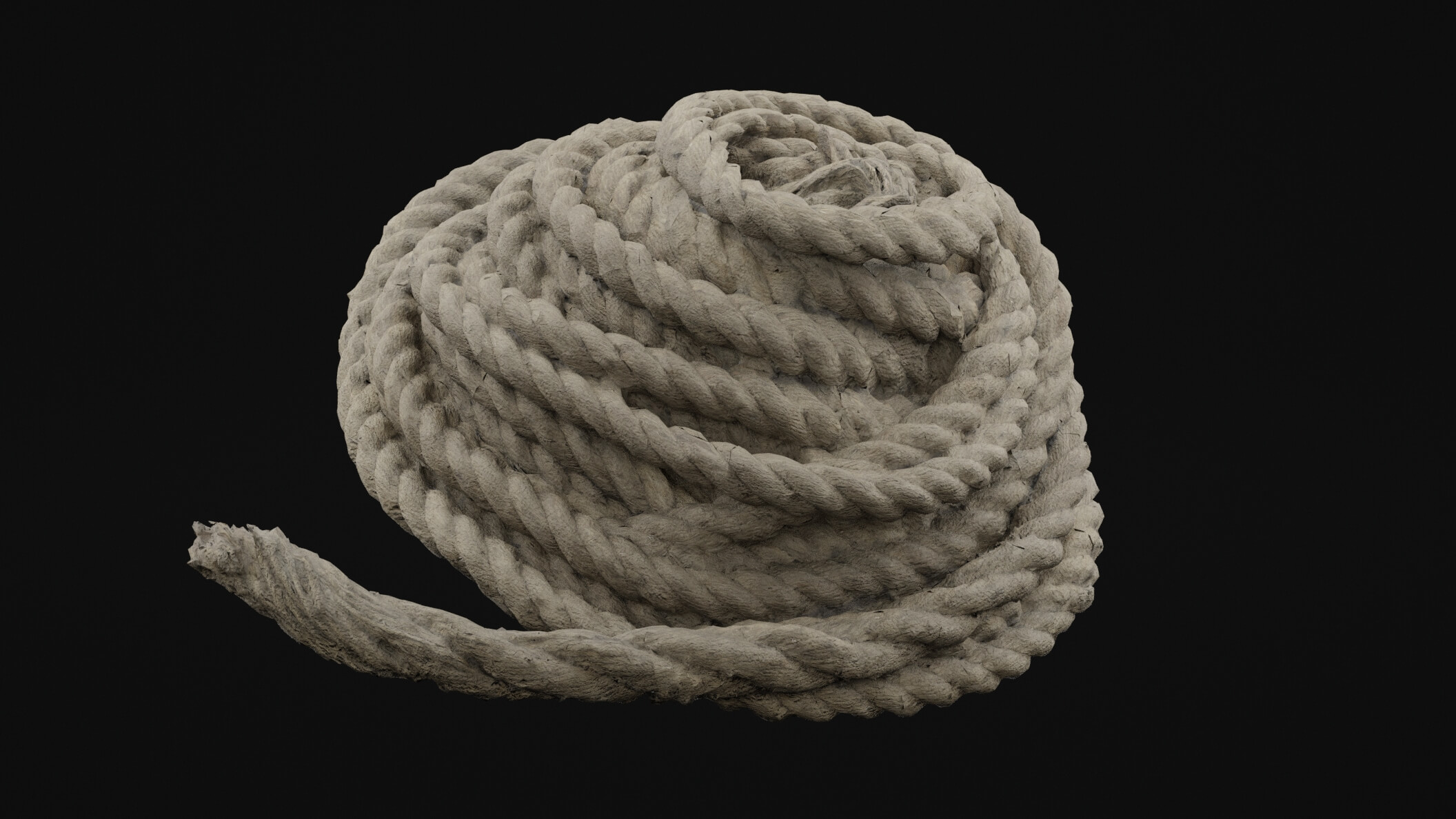 Rolled Rope Roll - 3D Model by Green Lander