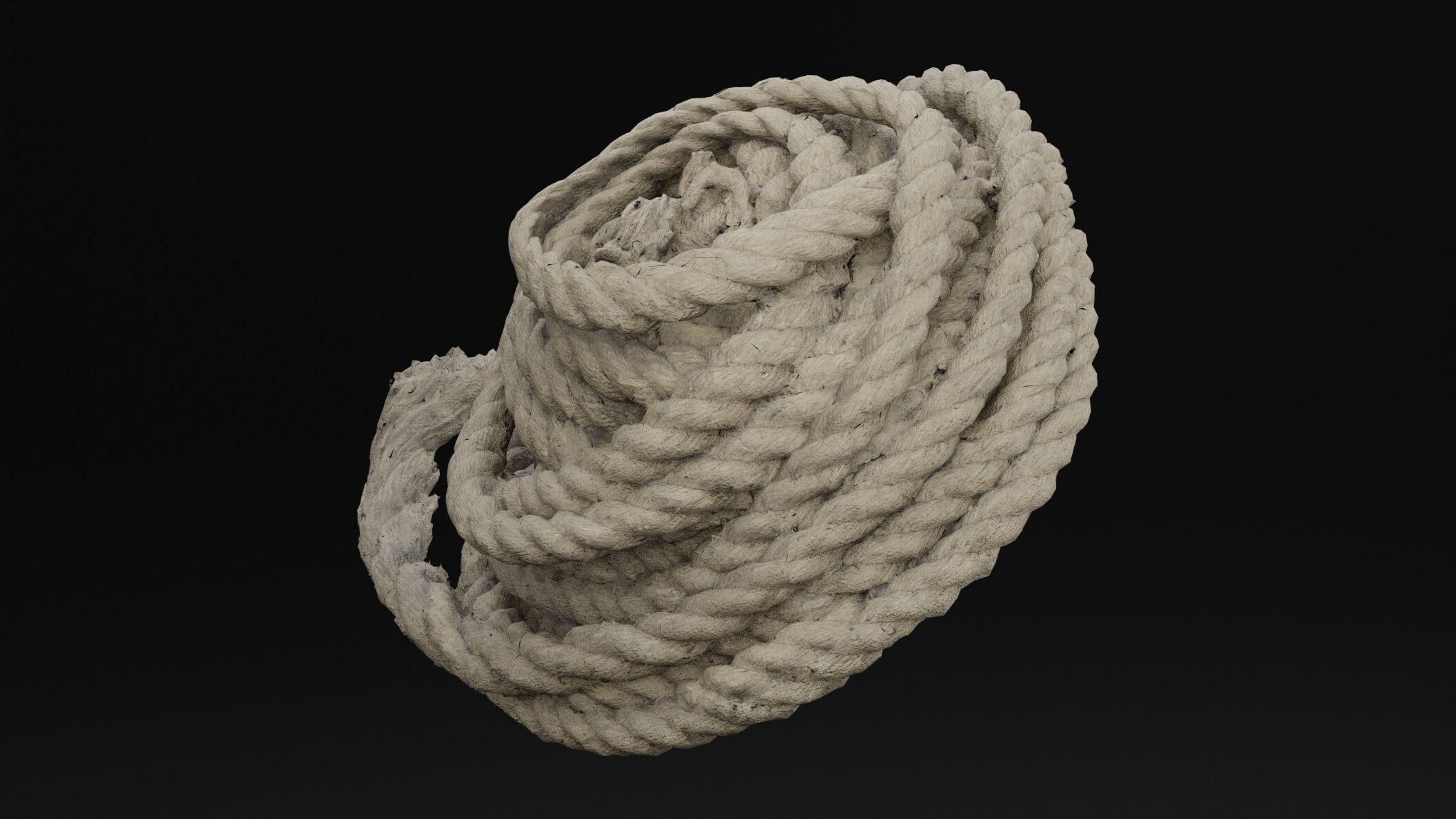 Rolled Rope Roll - 3D Model by Green Lander