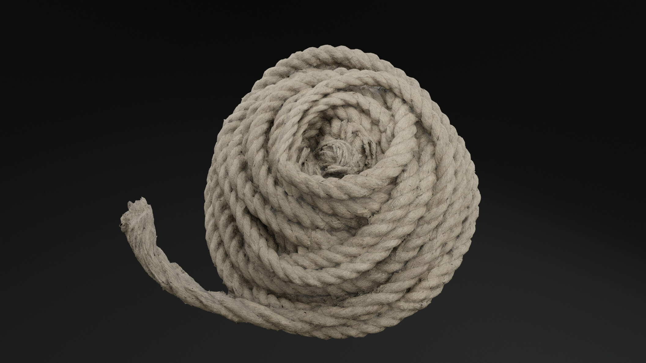Rolled Rope Roll - 3D Model by Green Lander