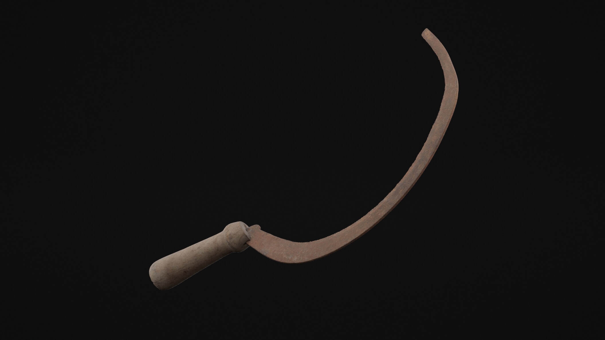 Rusty Sickle - 3D Model by Green Lander