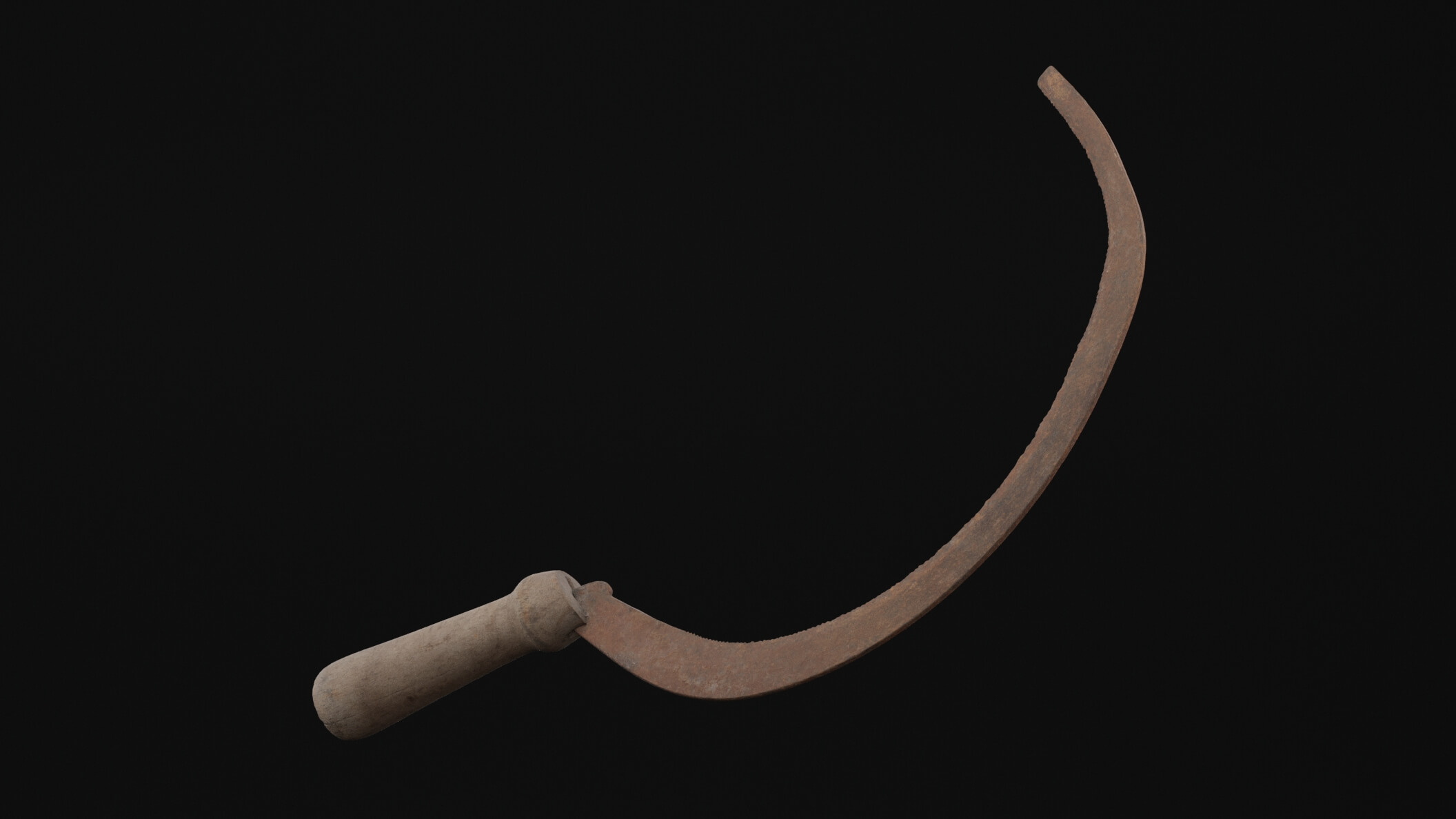 Rusty Sickle - 3D Model by Green Lander