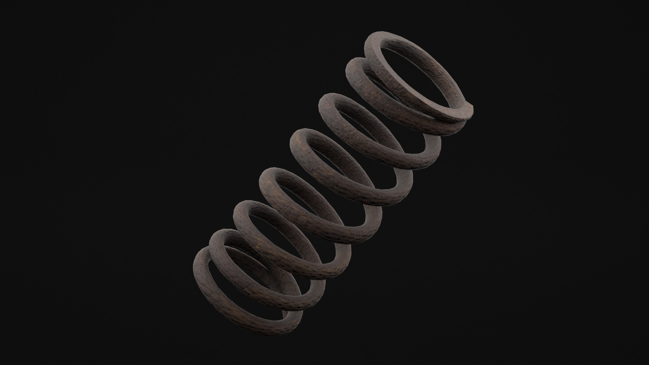 Rusty Spring Coil - 3D Model by Green Lander