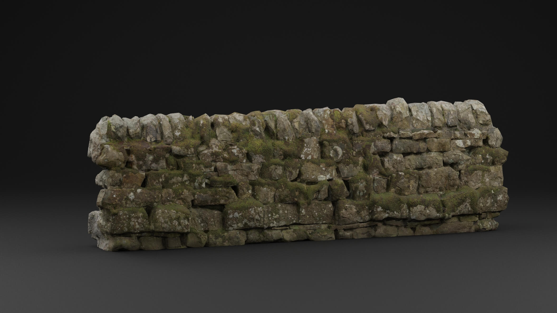 Realisitc Stone Wall - 3D Model by Green Lander