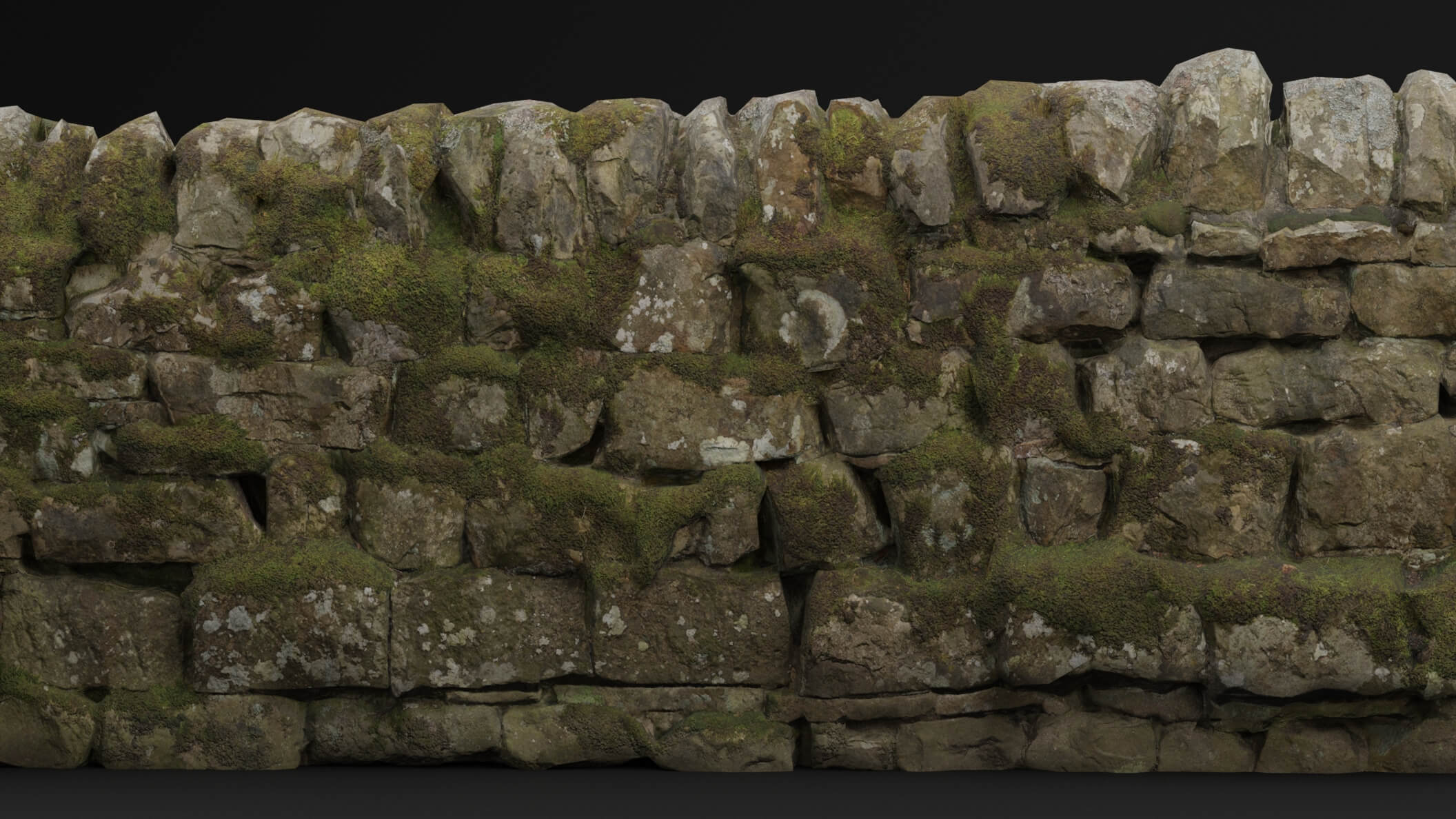 Realisitc Stone Wall - 3D Model by Green Lander