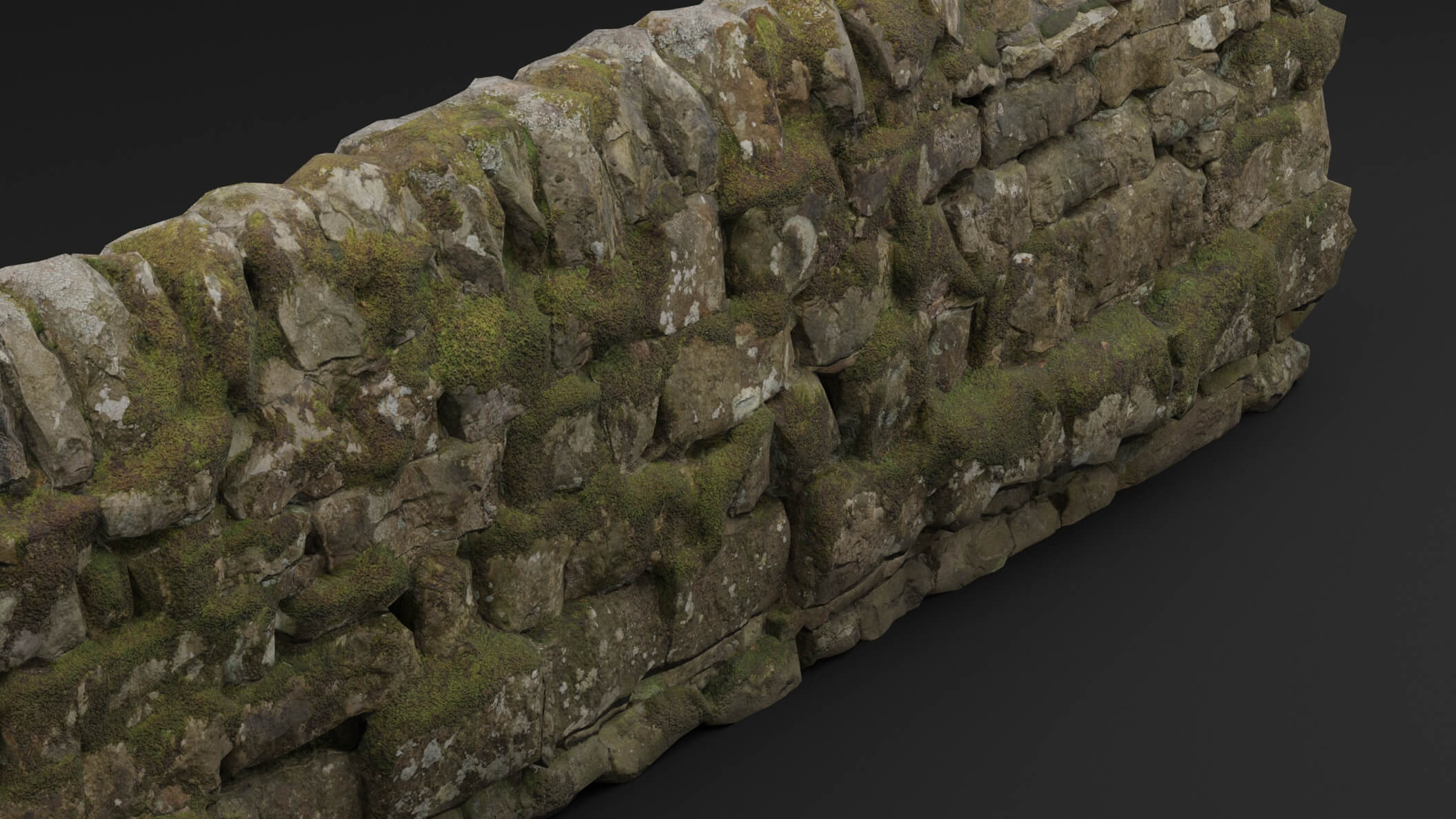 Realisitc Stone Wall - 3D Model by Green Lander