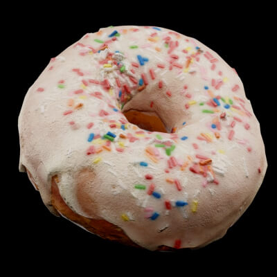 White Sprinkle Donut - 3D Model by Green Lander
