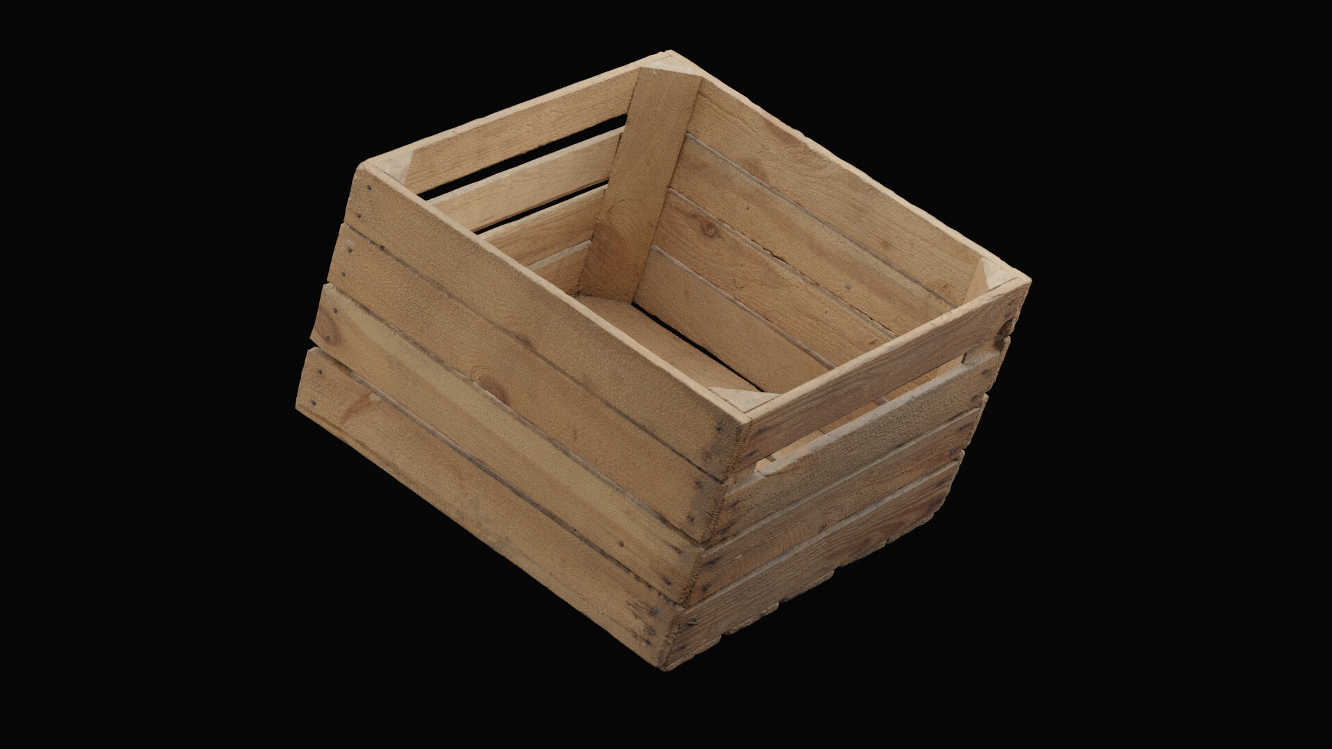 Wooden Crate - 3D Model by Green Lander