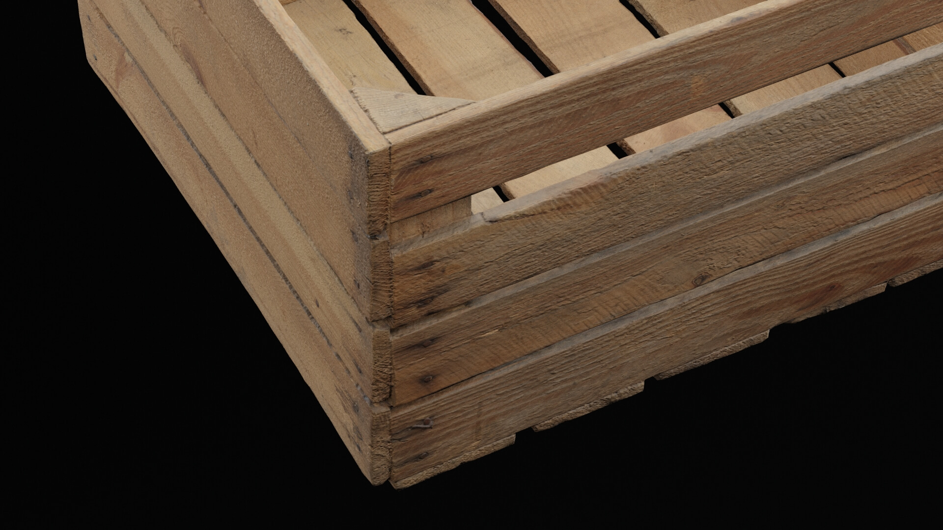 Wooden Crate - 3D Model by Green Lander
