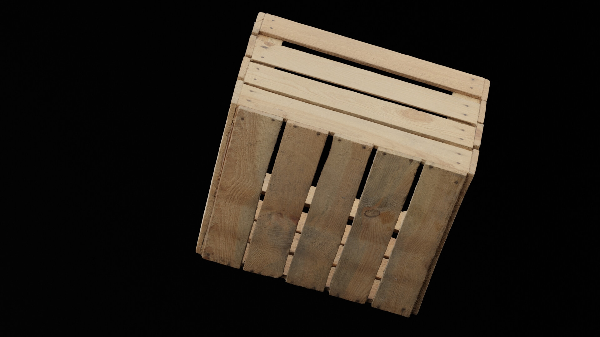 Wooden Crate - 3D Model by Green Lander