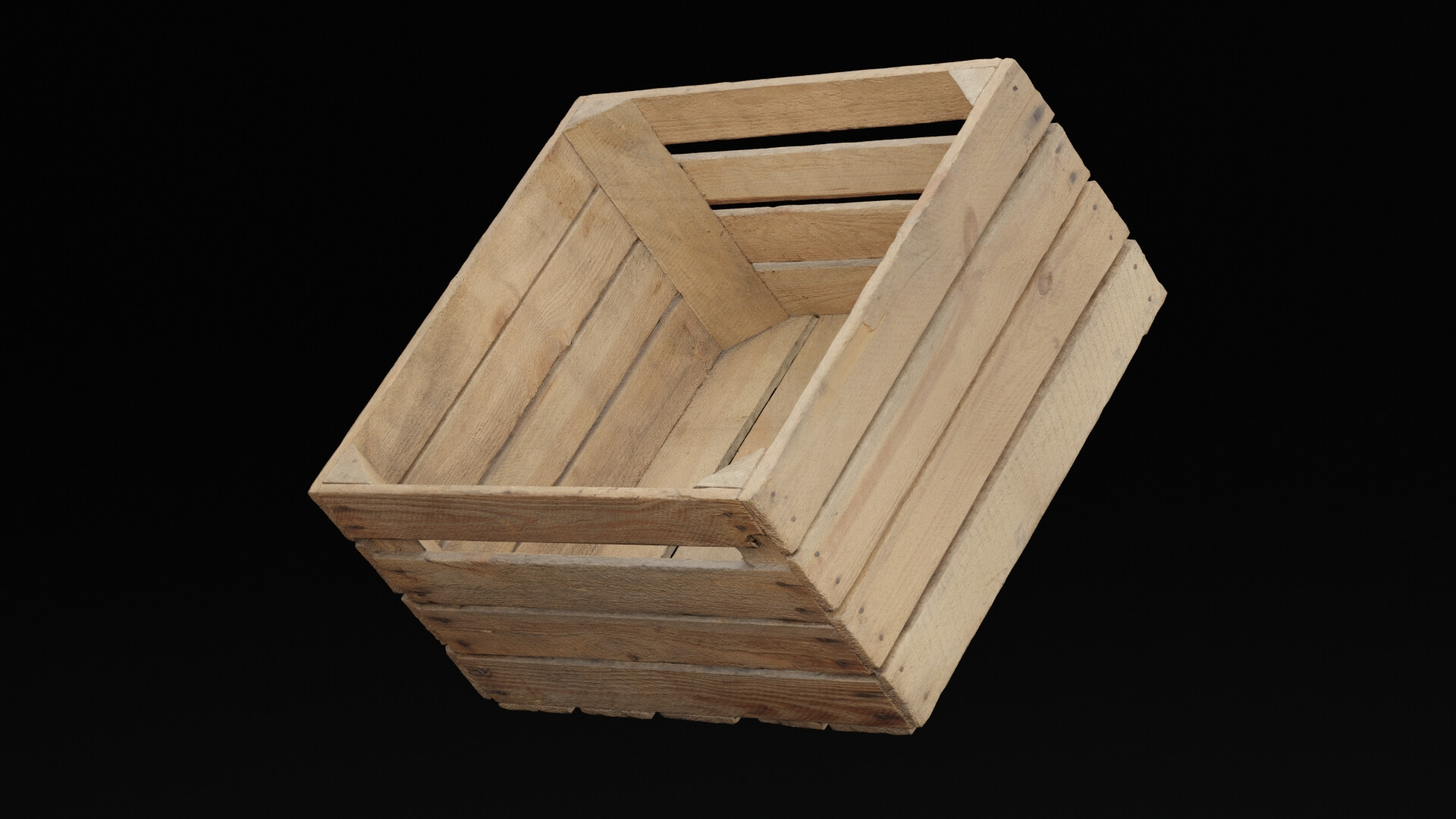 Wooden Crate - 3D Model by Green Lander