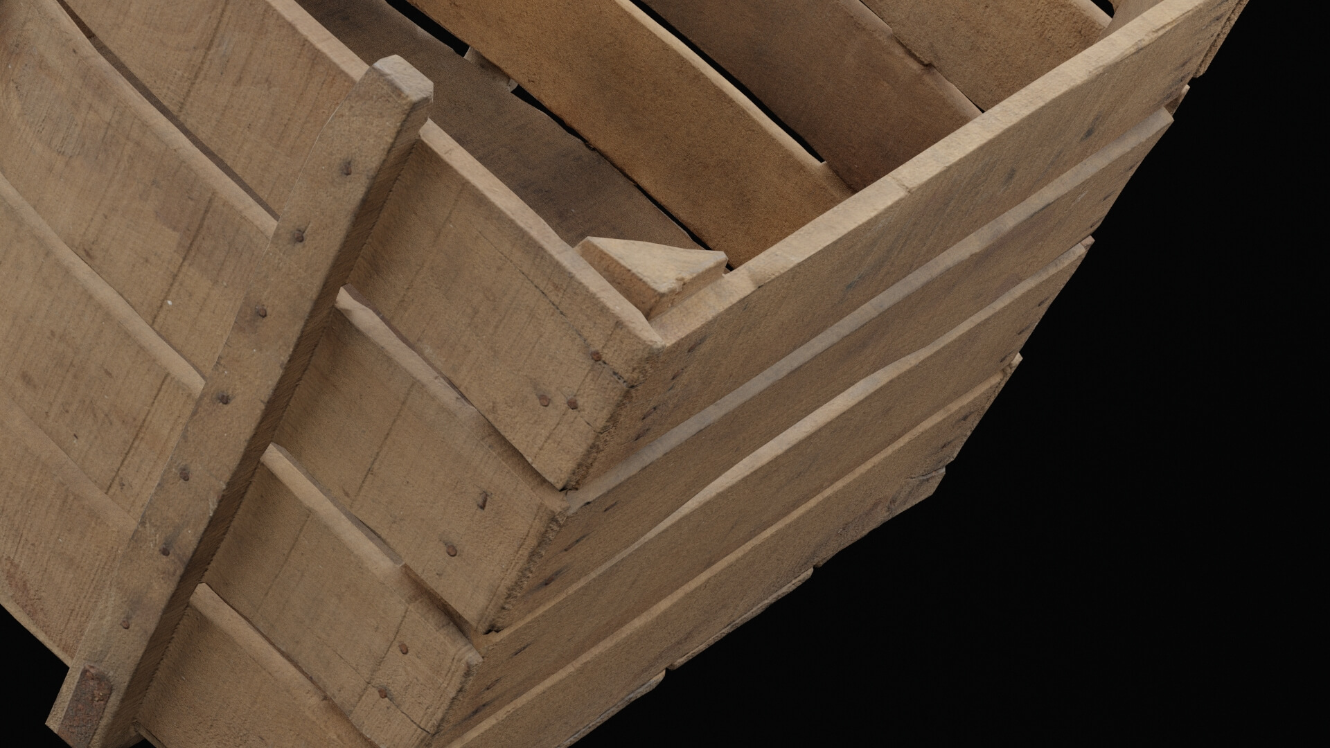 Wooden Crate - 3D Model by Green Lander