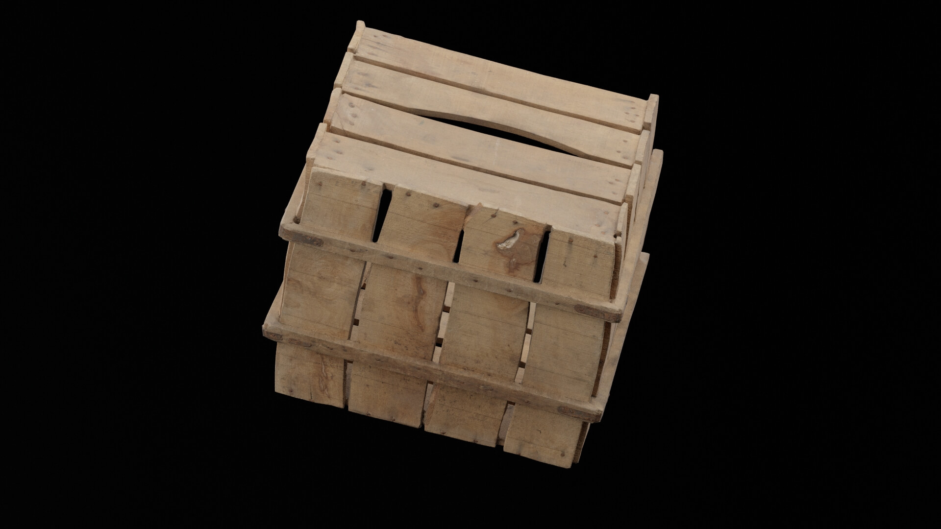 Wooden Crate - 3D Model by Green Lander