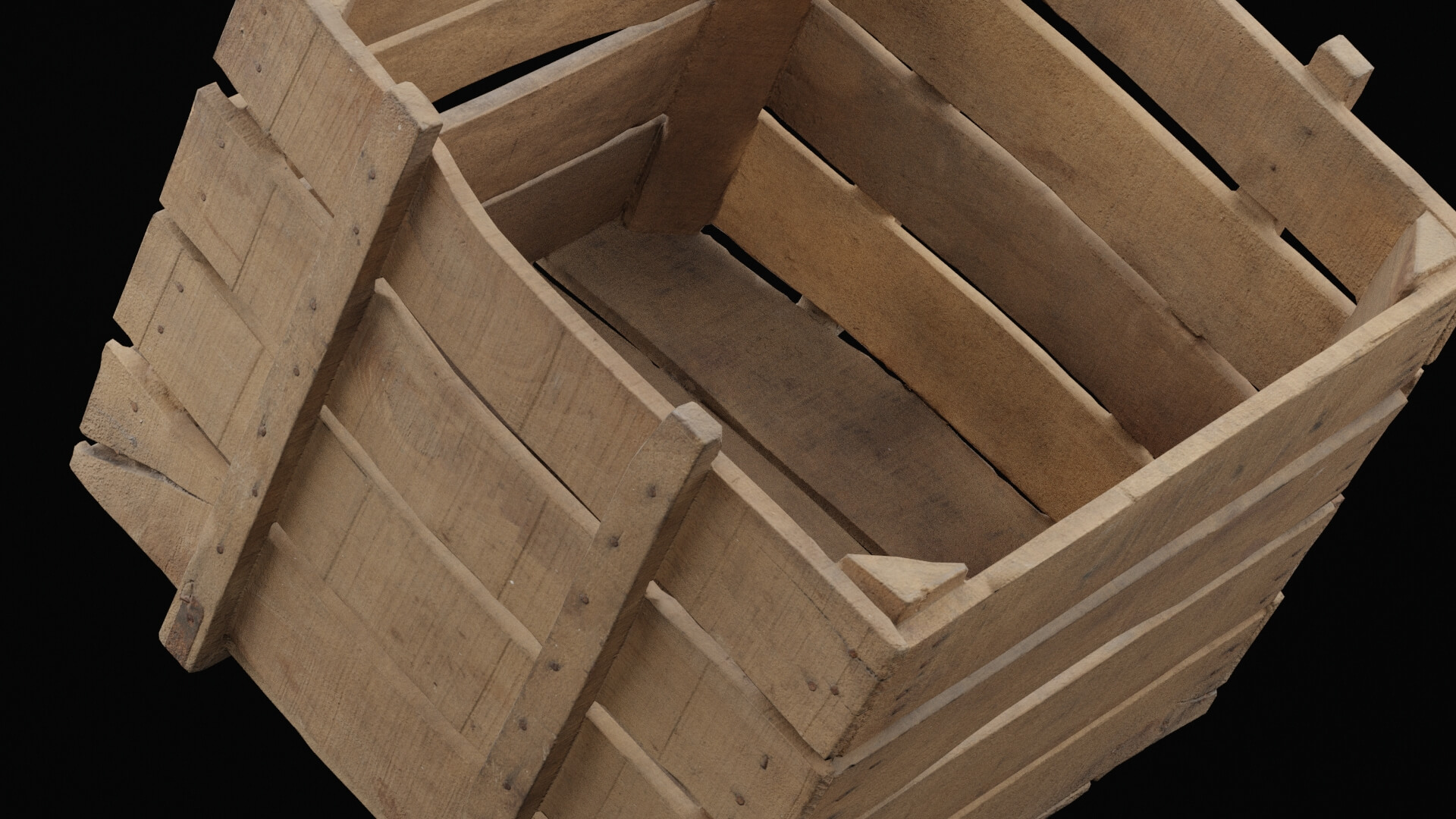 Wooden Crate - 3D Model by Green Lander