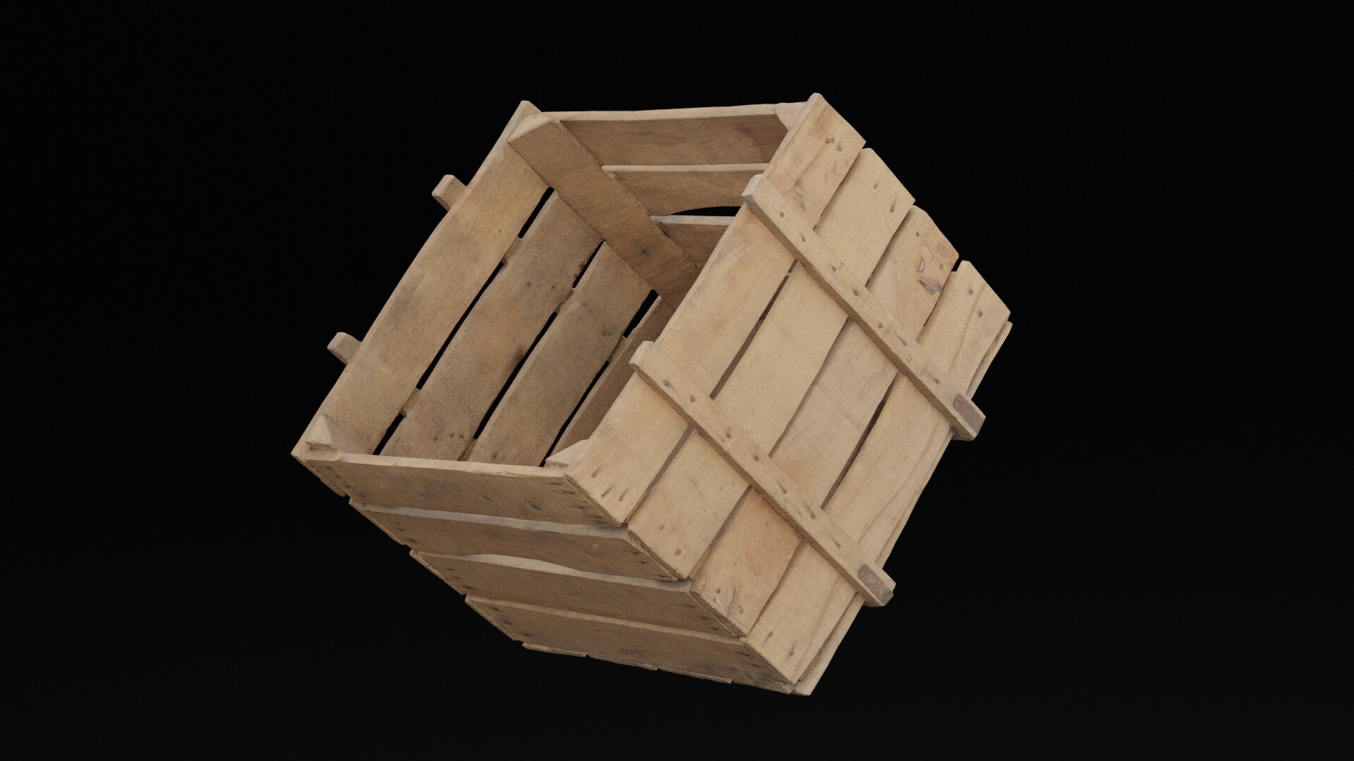 Wooden Crate - 3D Model by Green Lander