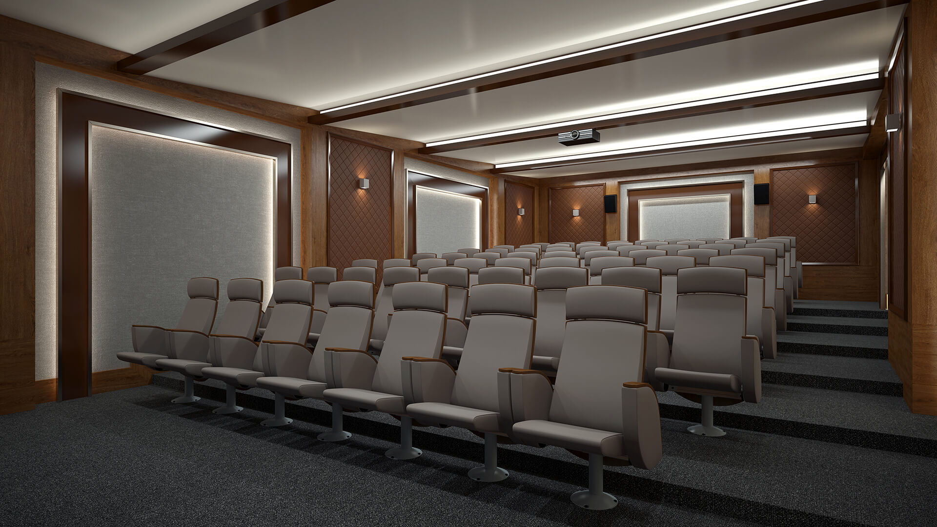 Cinema Hall 01 - 3D Model by GreenCG