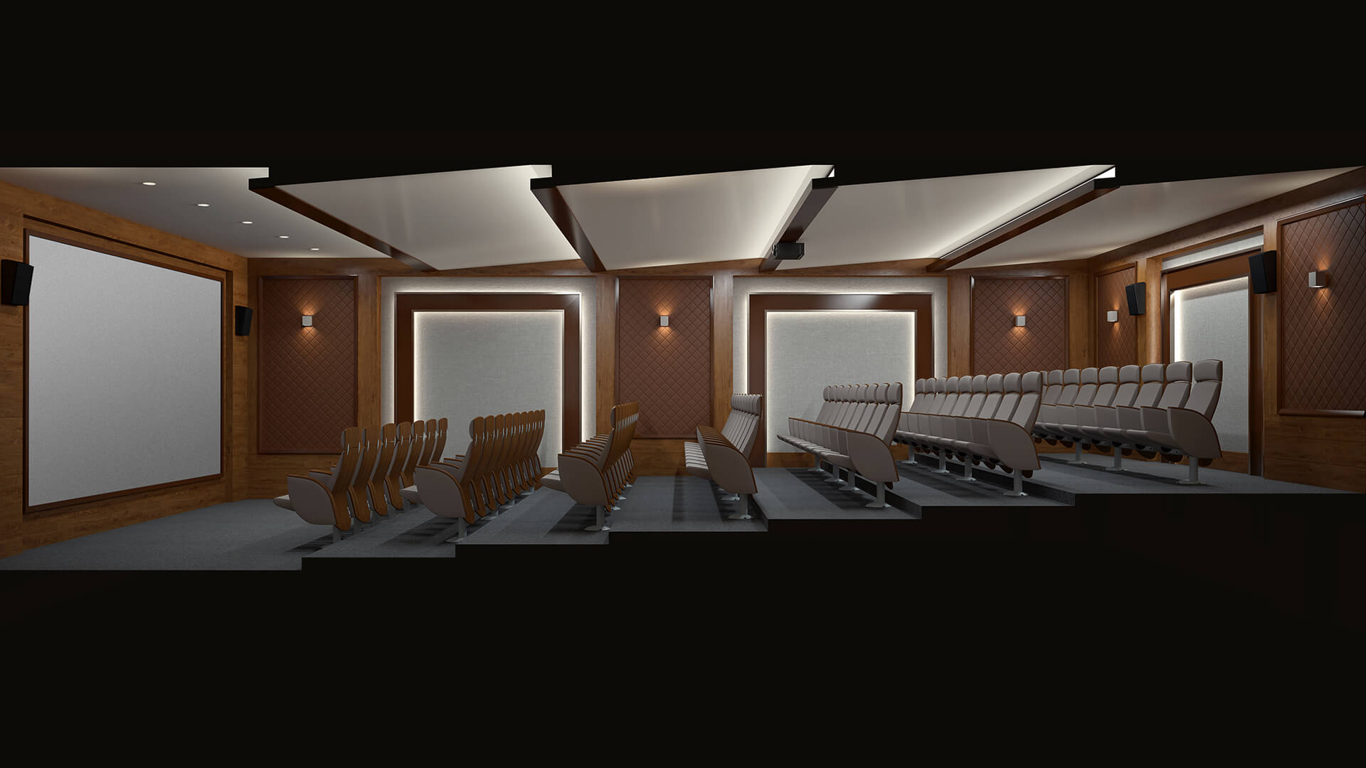 Cinema Hall 01 - 3D Model by GreenCG