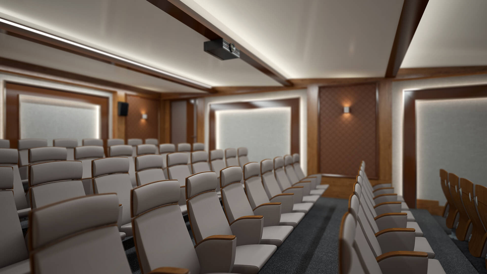 Cinema Hall 01 - 3D Model by GreenCG