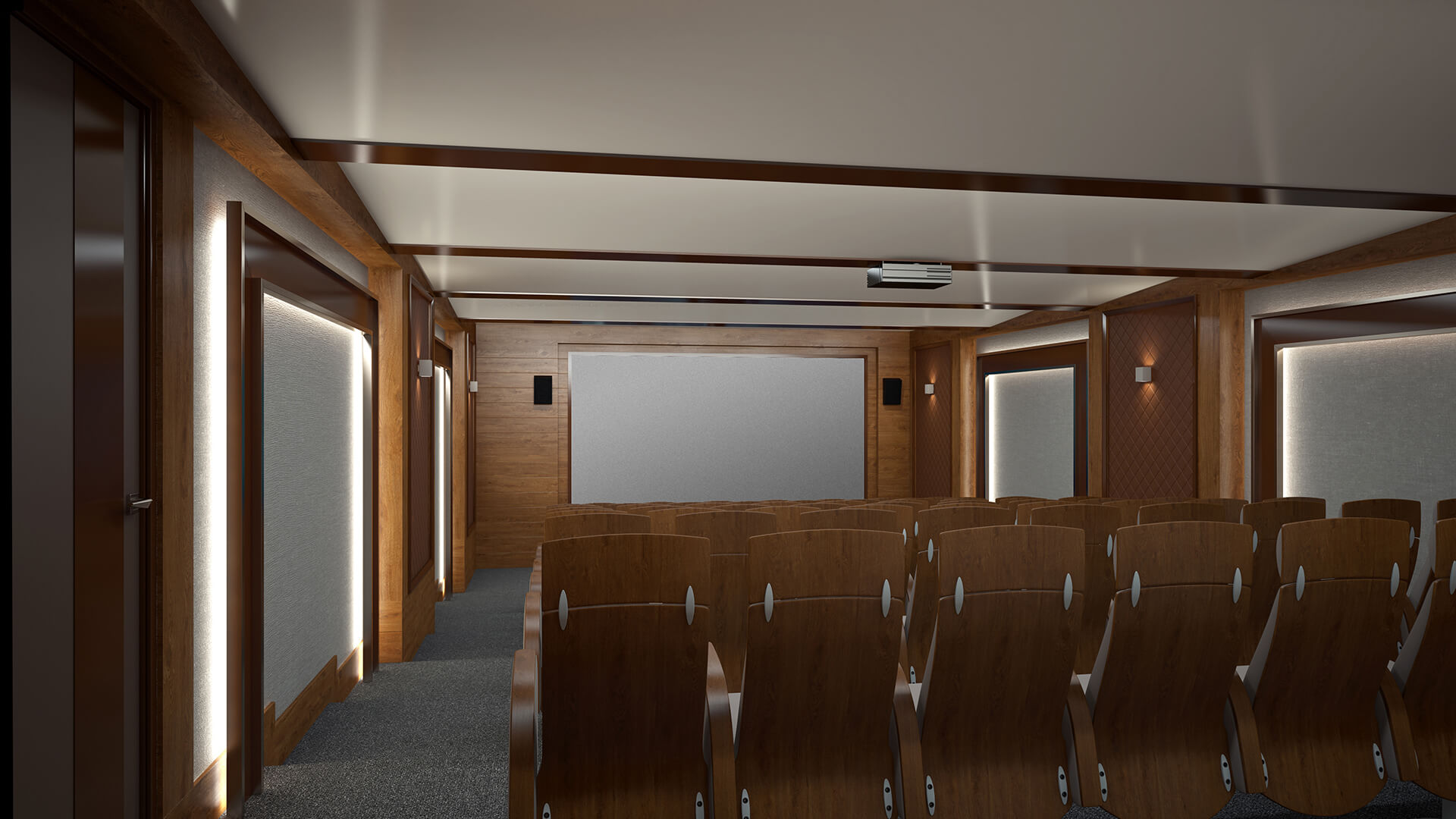 Cinema Hall 01 - 3D Model by GreenCG