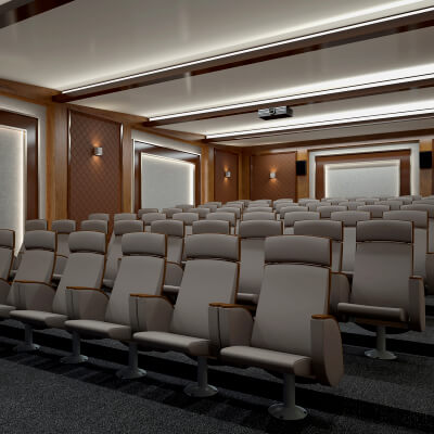 Cinema Hall 01 - 3D Model by GreenCG