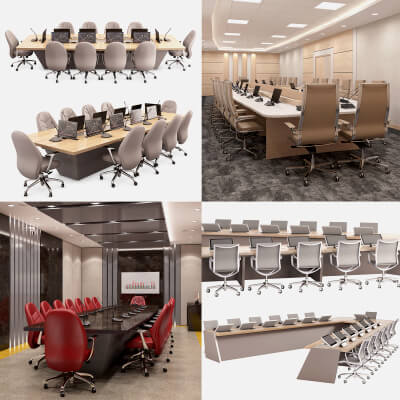 Collection of 4 Conference Spaces by GreenCG