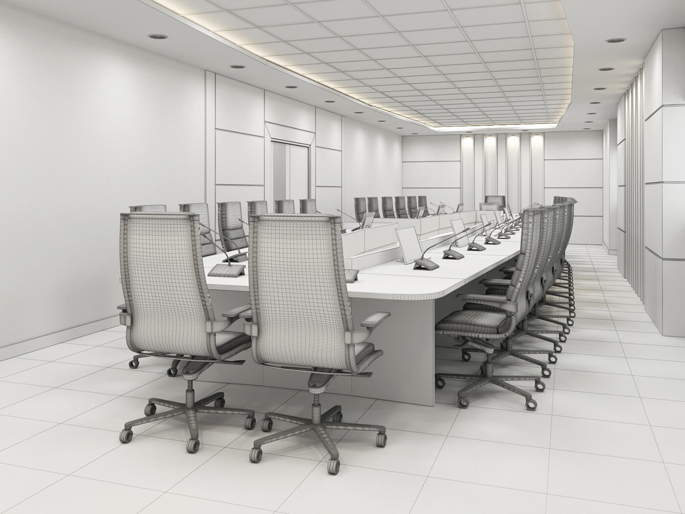 Conference Room 02 - 3D Model by GreenCG