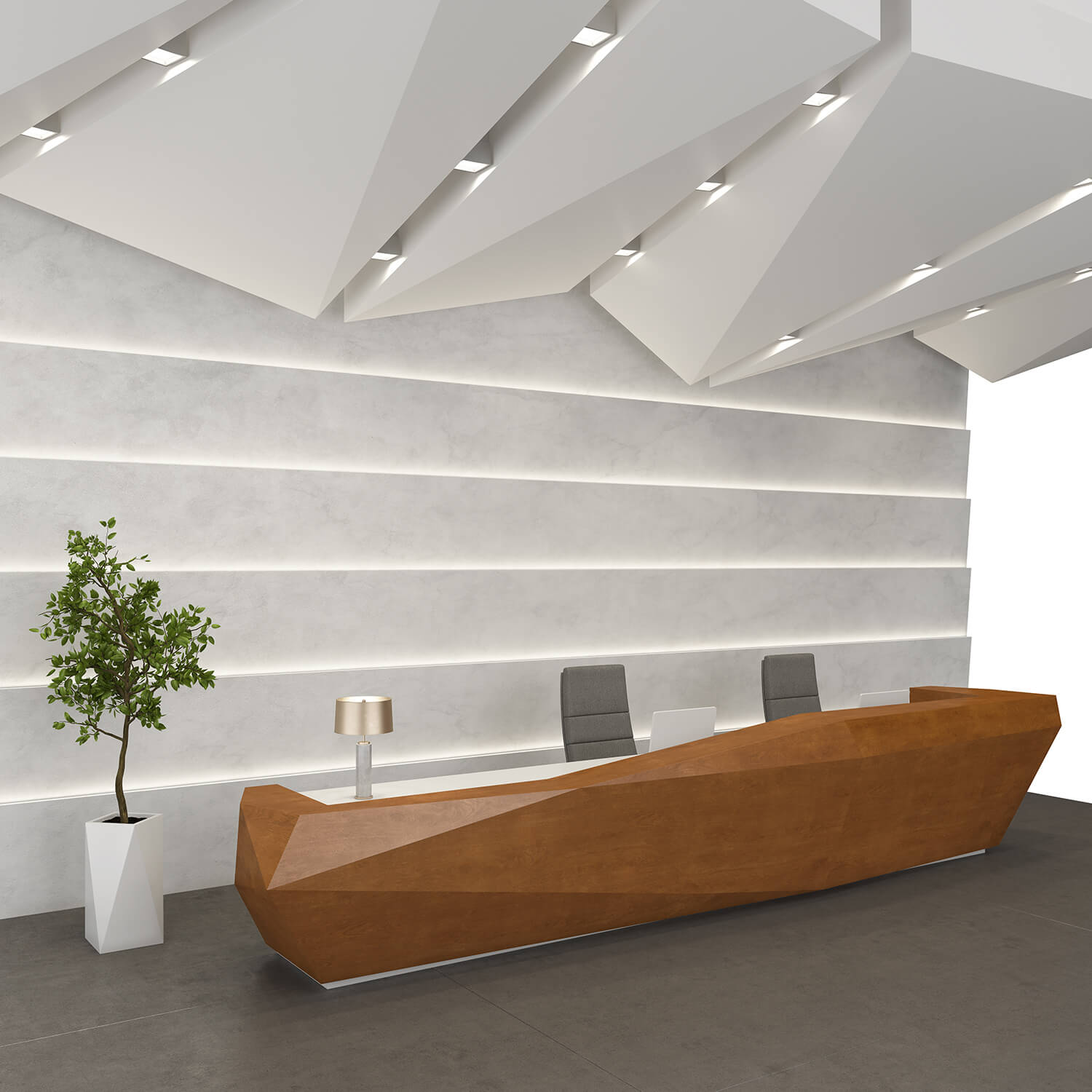 Designing Reception Desk 01 - 3D Model by GreenCG