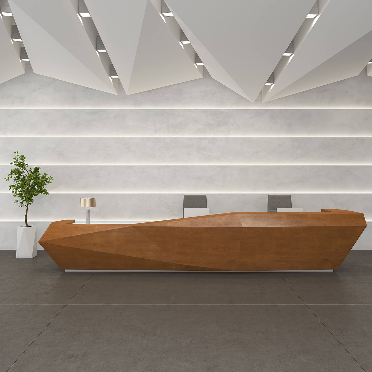 Designing Reception Desk 01 - 3D Model by GreenCG