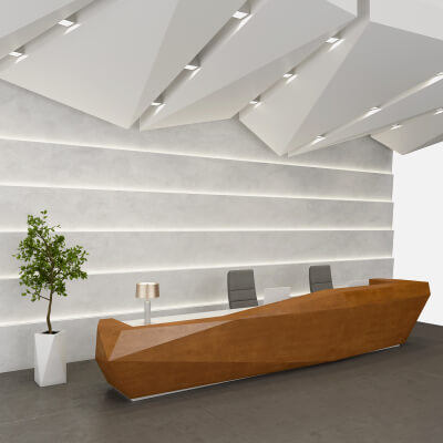 Designing Reception Desk 01 - 3D Model by GreenCG