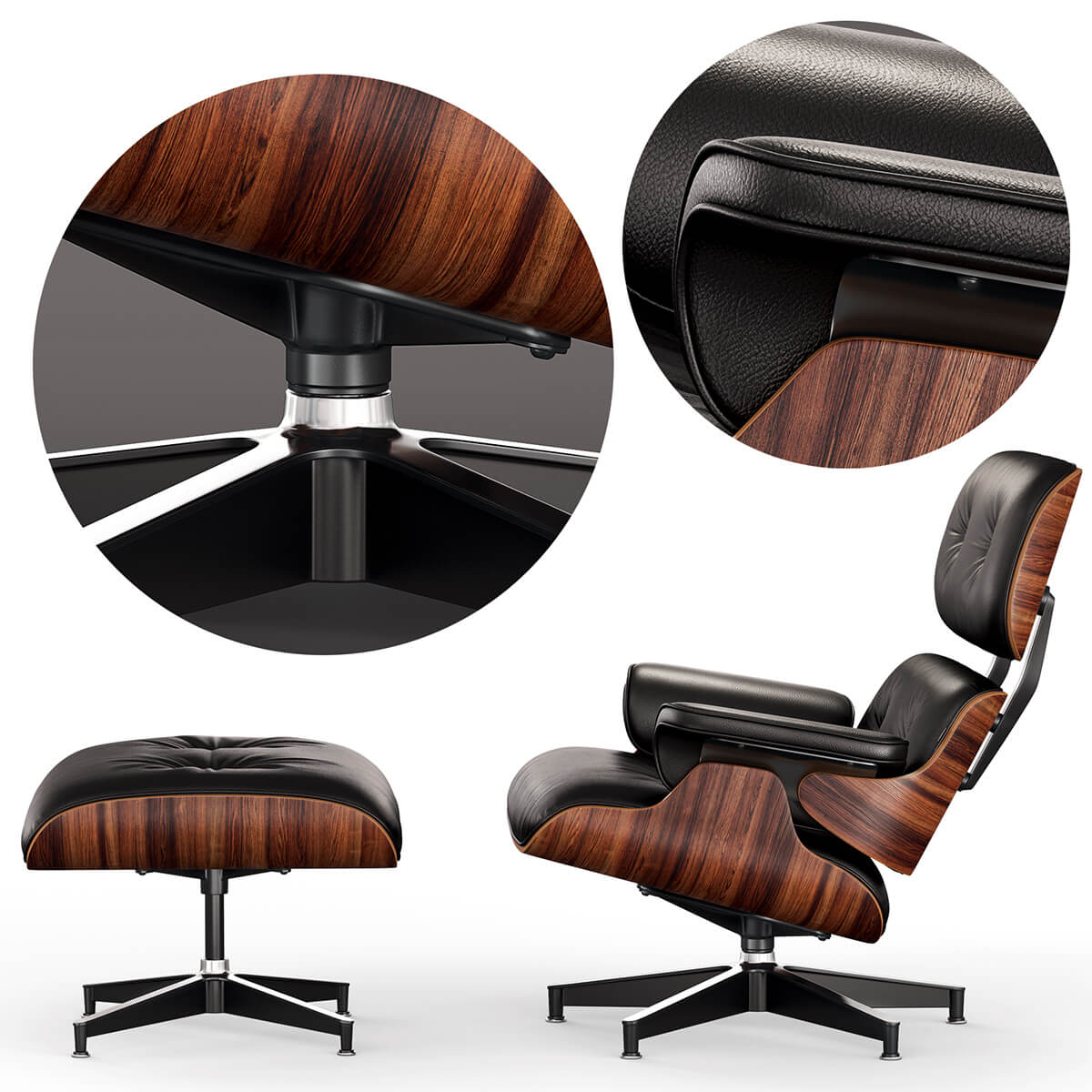 Eames Lounge Chair - 3D Model by GreenCG