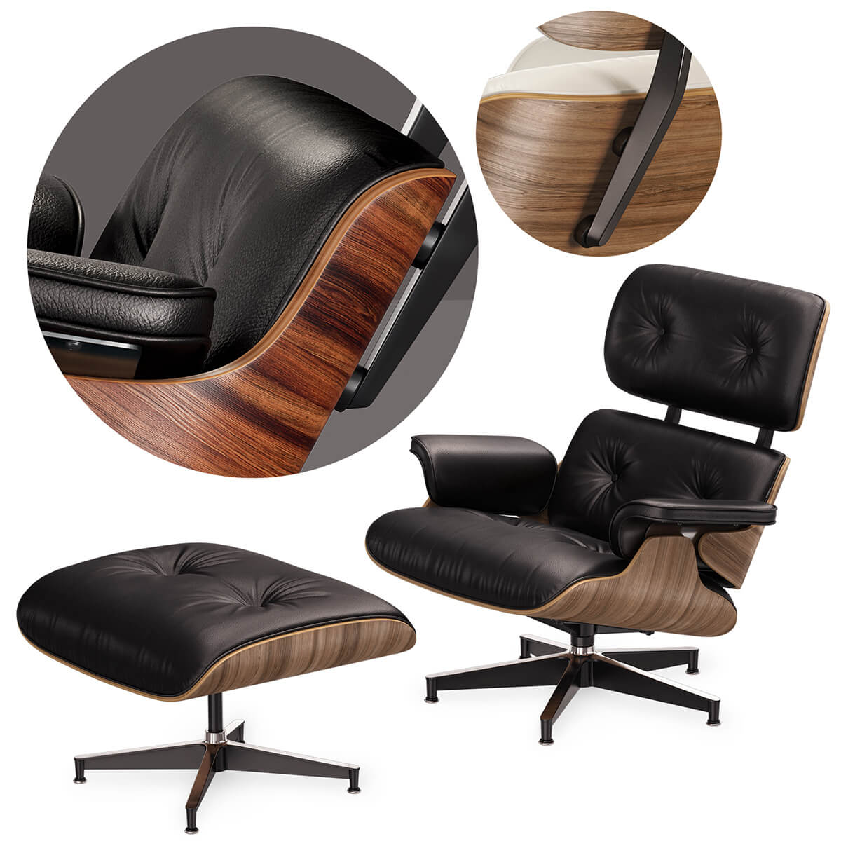 Eames Lounge Chair - 3D Model by GreenCG