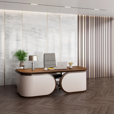 Workplace Manager Desk 01 - Boss Desk 3D Model by GreenCG