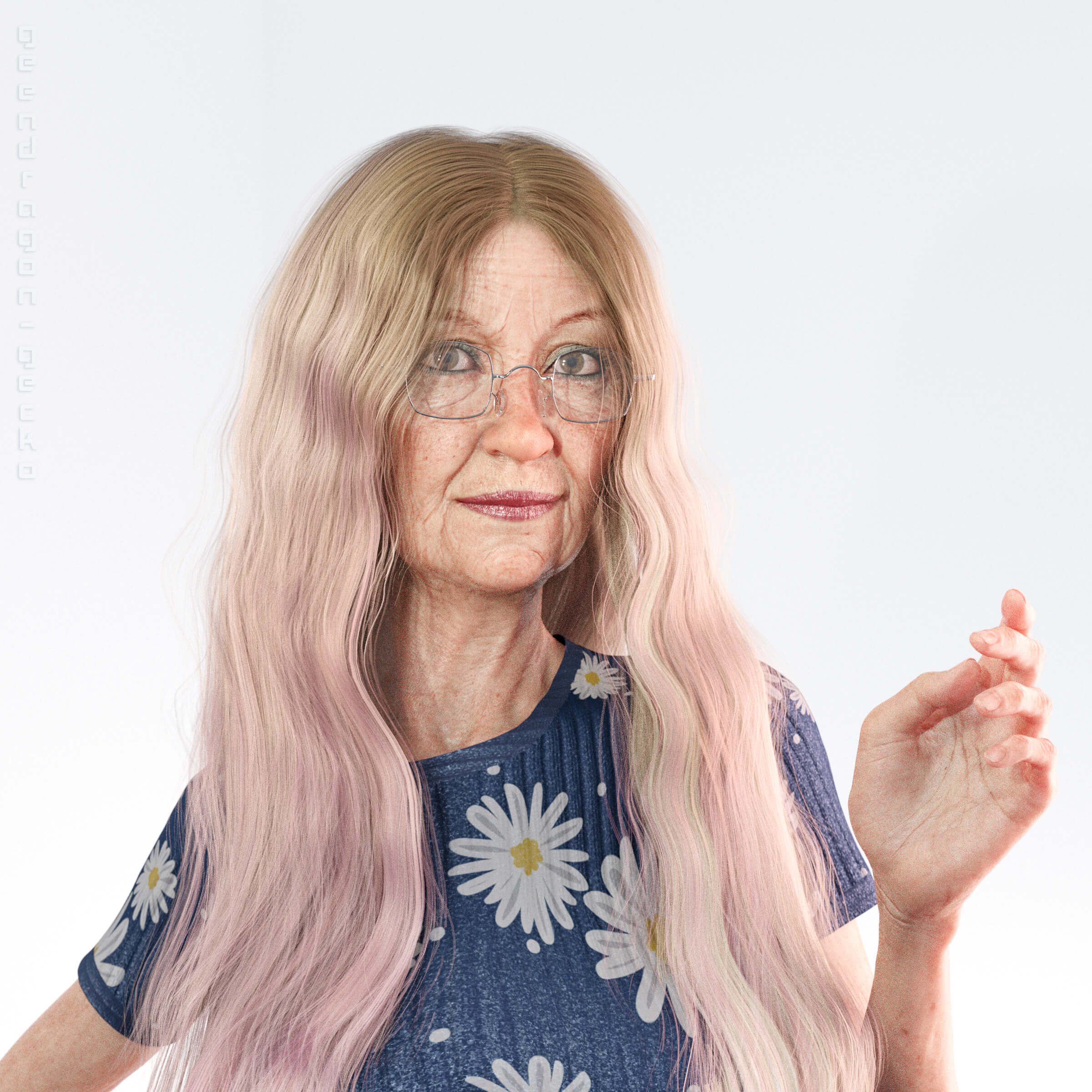 Mabel HK 3D Render, Digital Art by greendragon-gecko