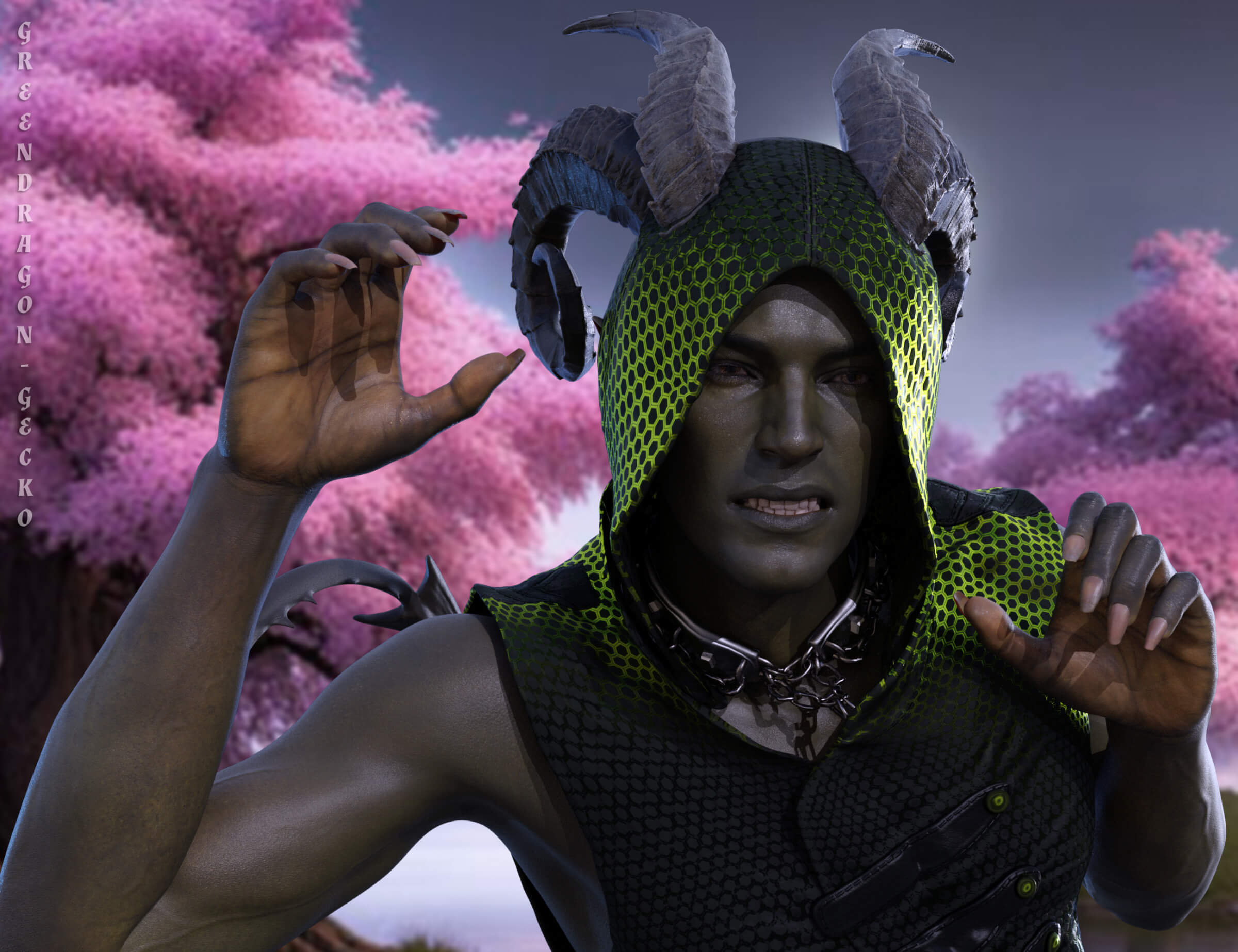 Spring hunt 3D Render, Digital Art by greendragon-gecko