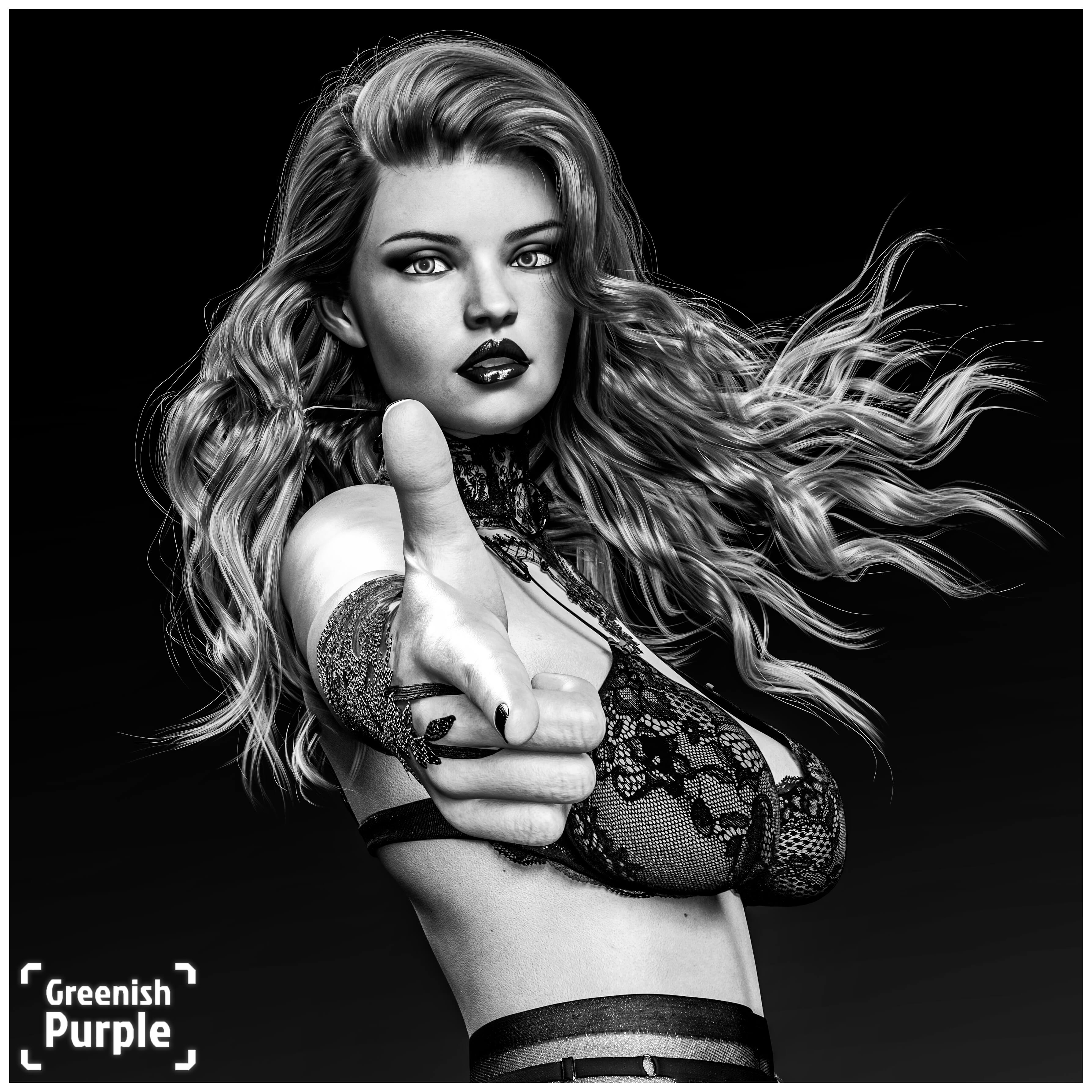 Bianca 3D Render, Digital Art by Greenish Purple