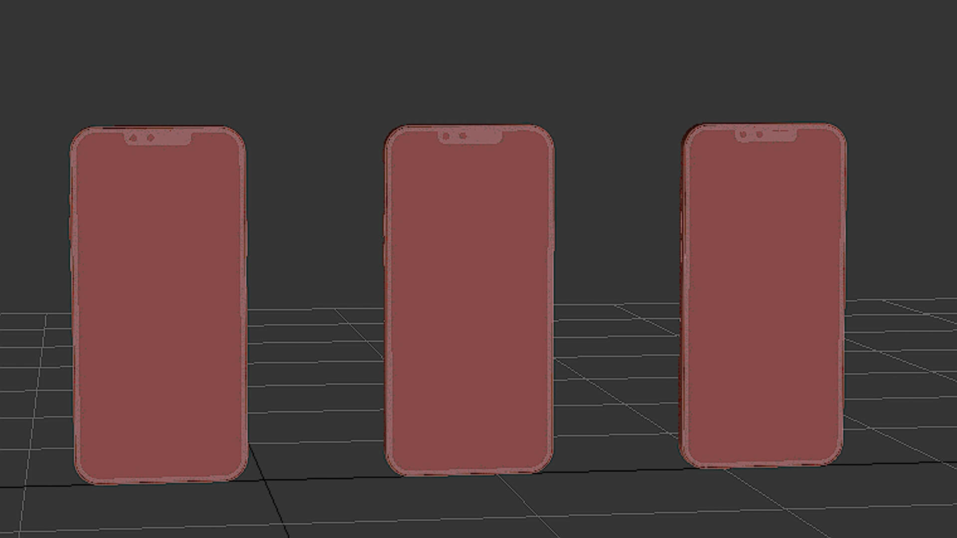 Apple iPhone 13 Pro - Pacific Blue, Gold, and Graphite 3D Model by ...