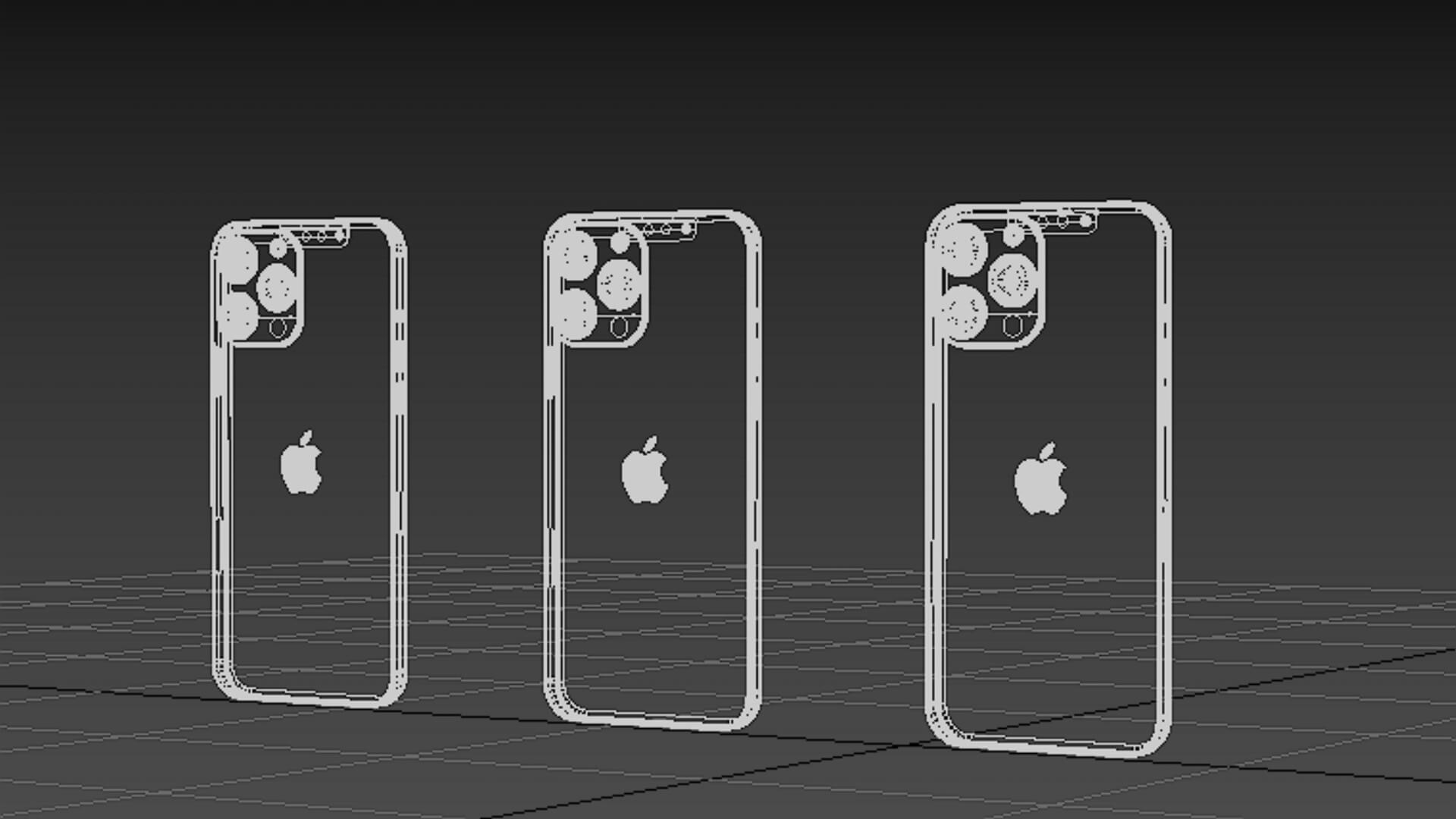 Apple iPhone 13 Pro - Pacific Blue, Gold, and Graphite 3D Model by ...