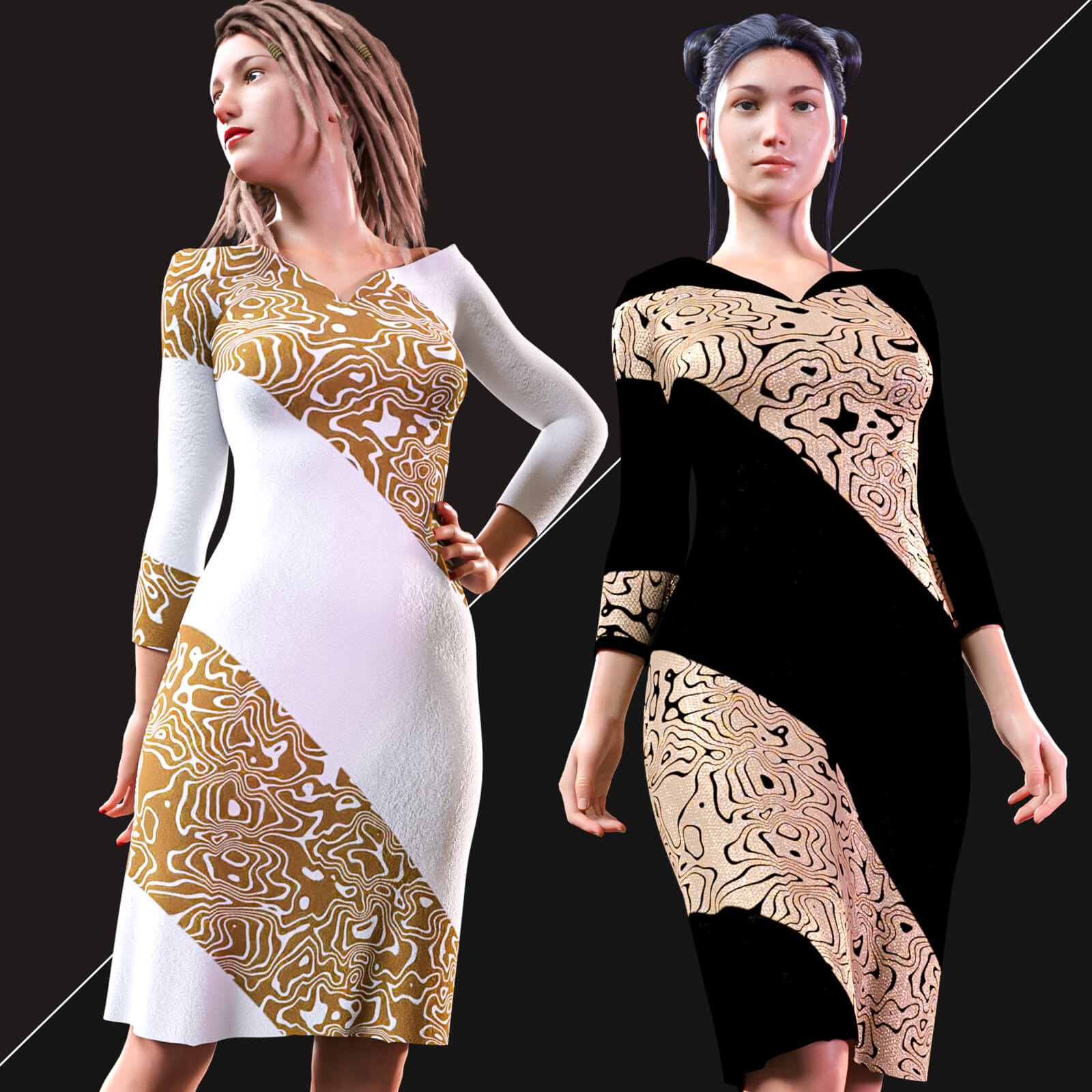 dForce Gvs Celebration Dress for G8F, G8.1F & 9 - Daz Content by gregory989