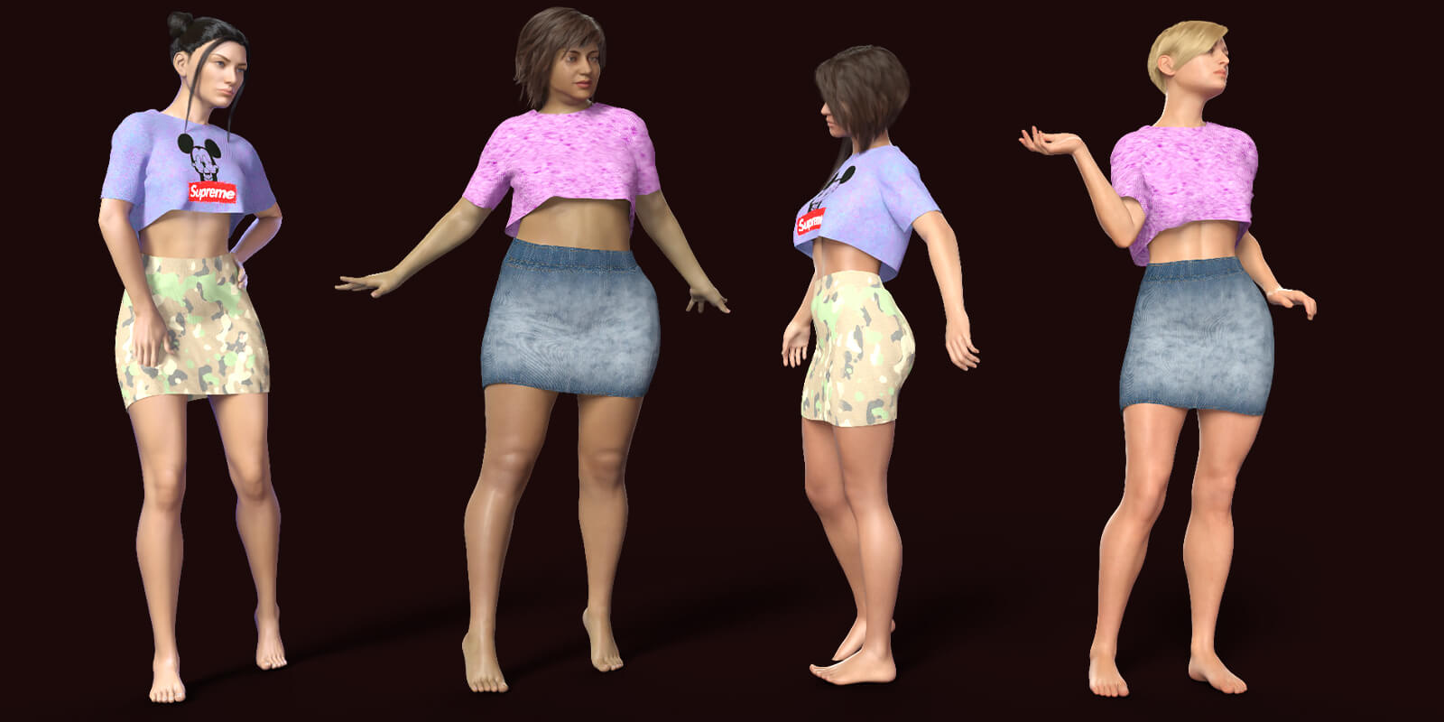 dForce Gvs Sexy Outfit for G8F, G8.1F & G9F With Poses - Daz Content by gregory989