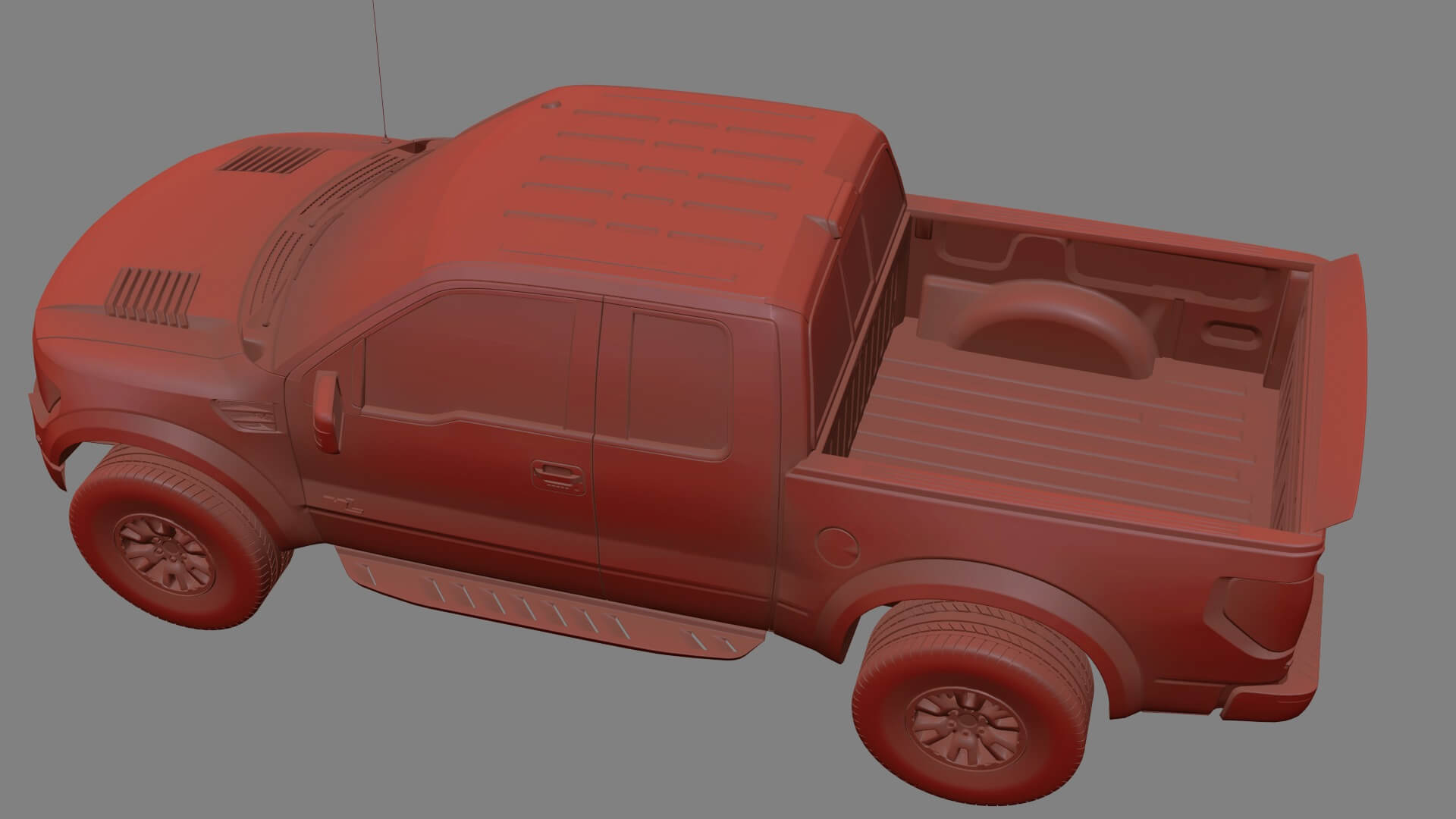 Ford Raptor F150 Realistic 3D Model by gregory989