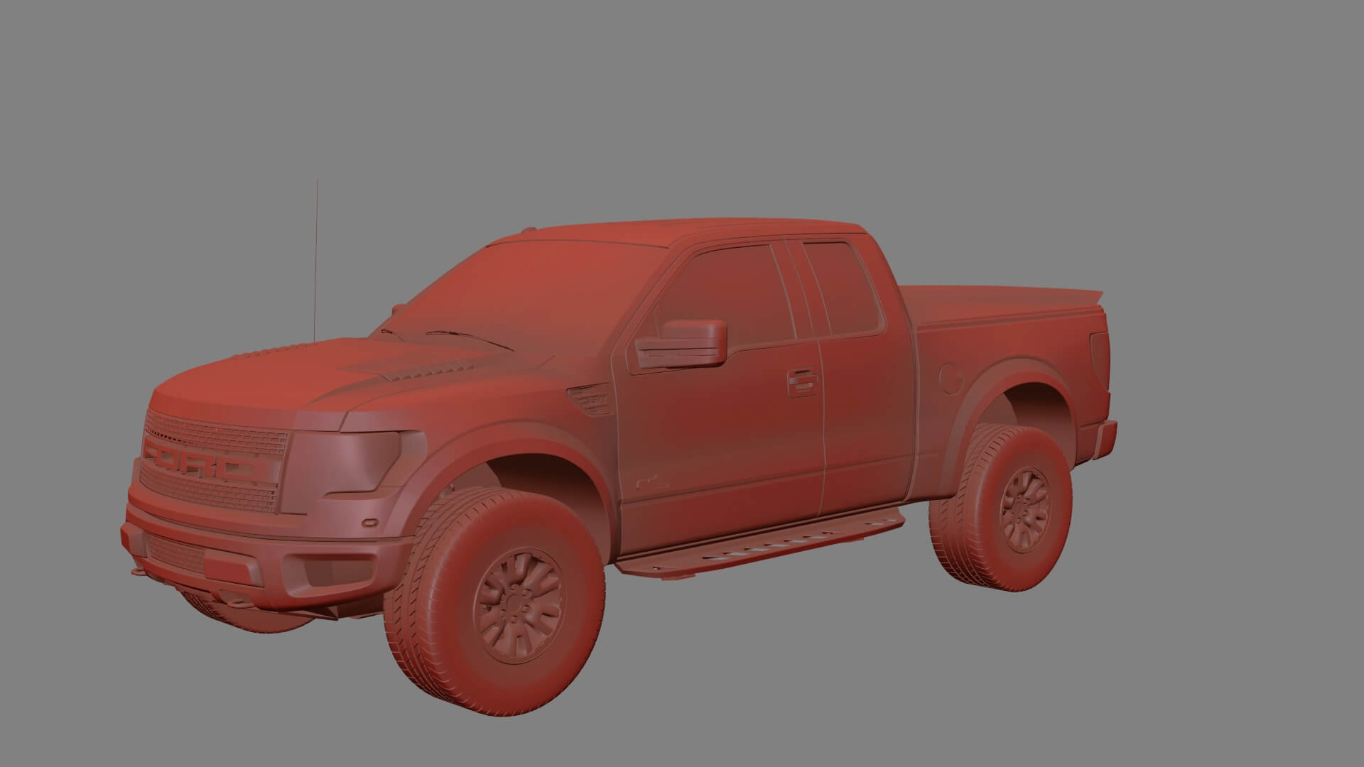 Ford Raptor F150 Realistic 3D Model by gregory989
